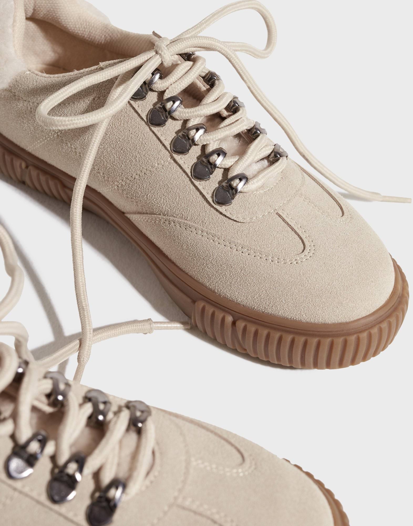 Buy Nelly Furry Track Sneaker - Beige | Nelly.com