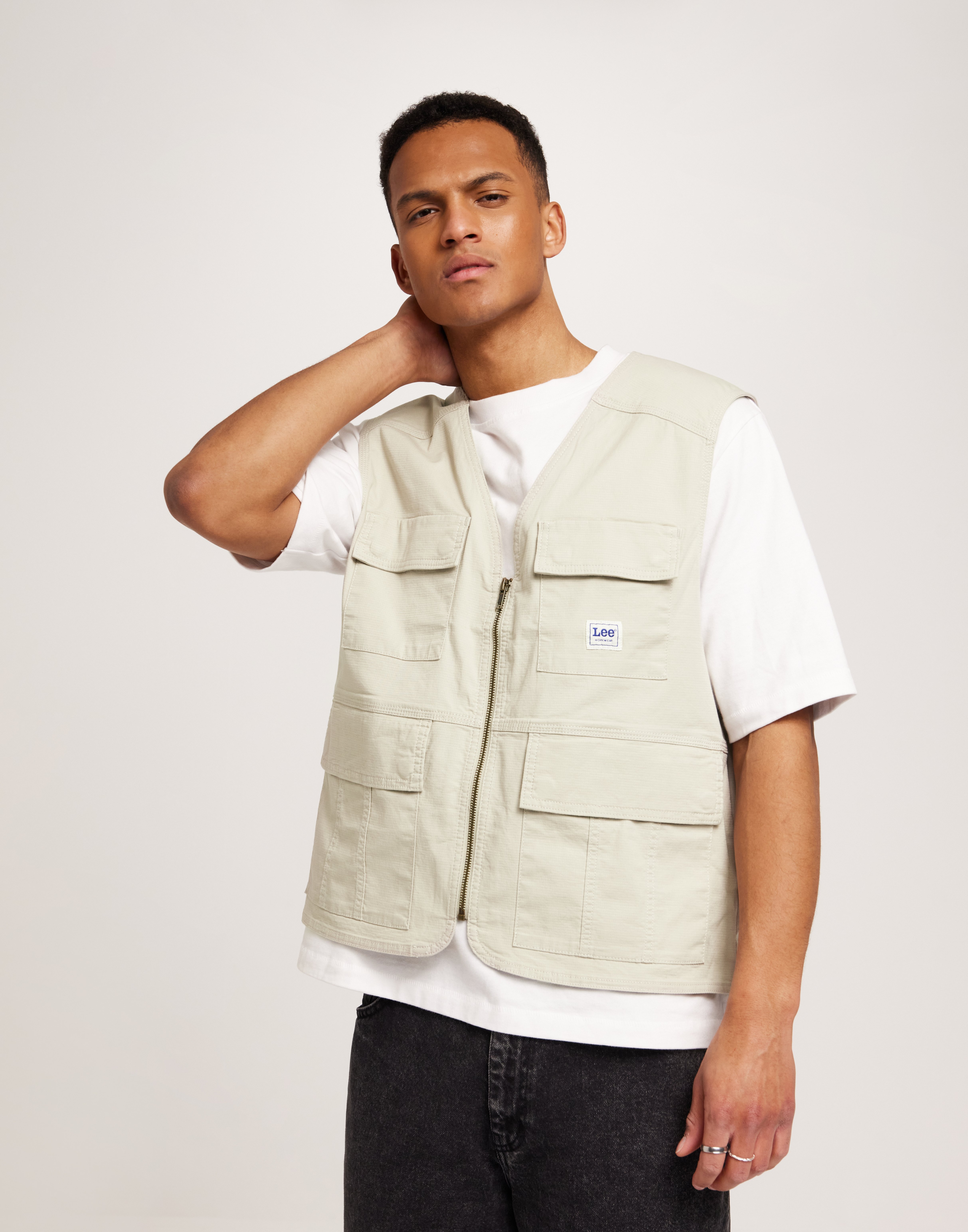 Buy Lee Jeans UTILITY VEST Stone NLYMAN
