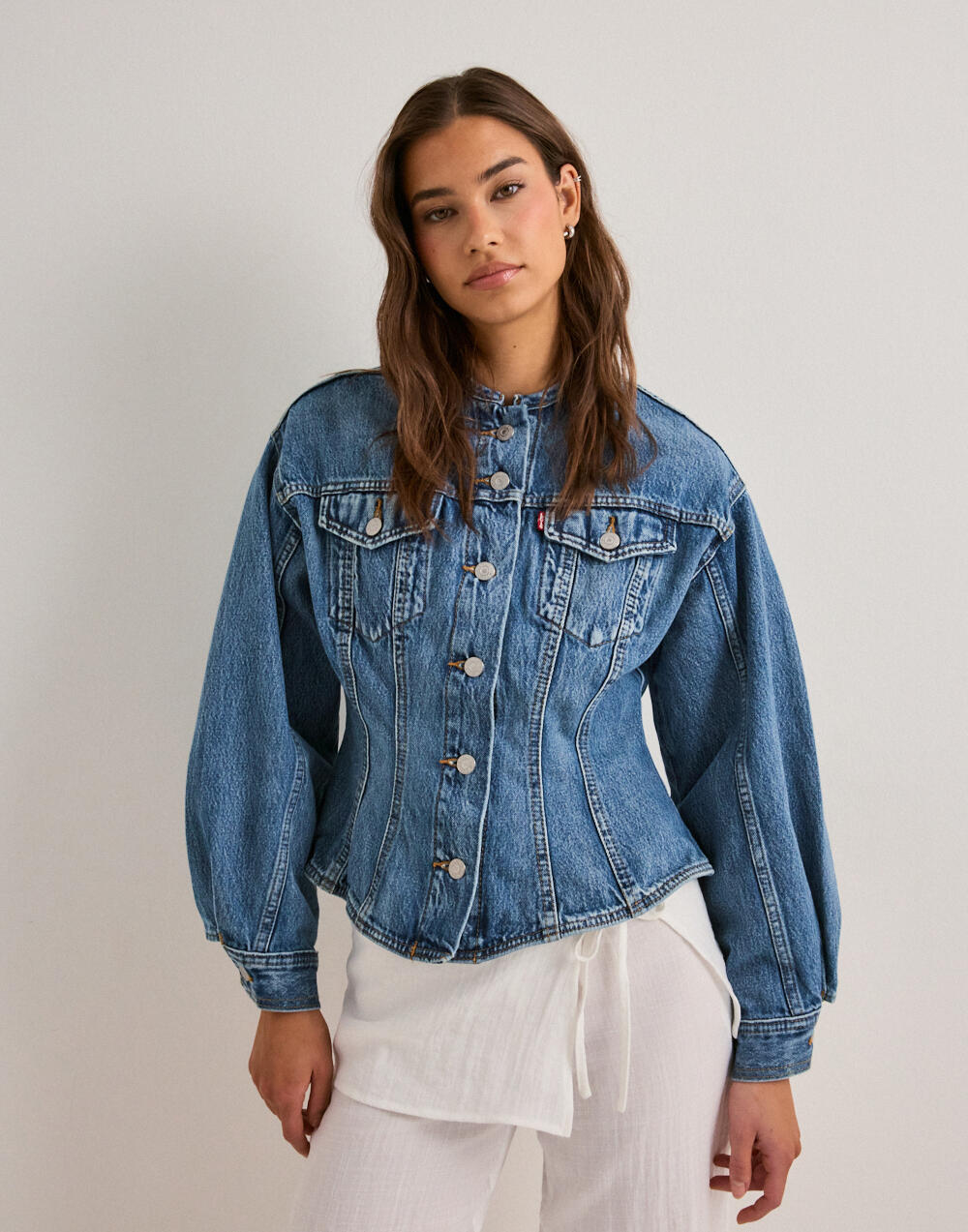 Buy Levi's Sculpted Trucker - *NY*Mid Indigo | Nelly.com