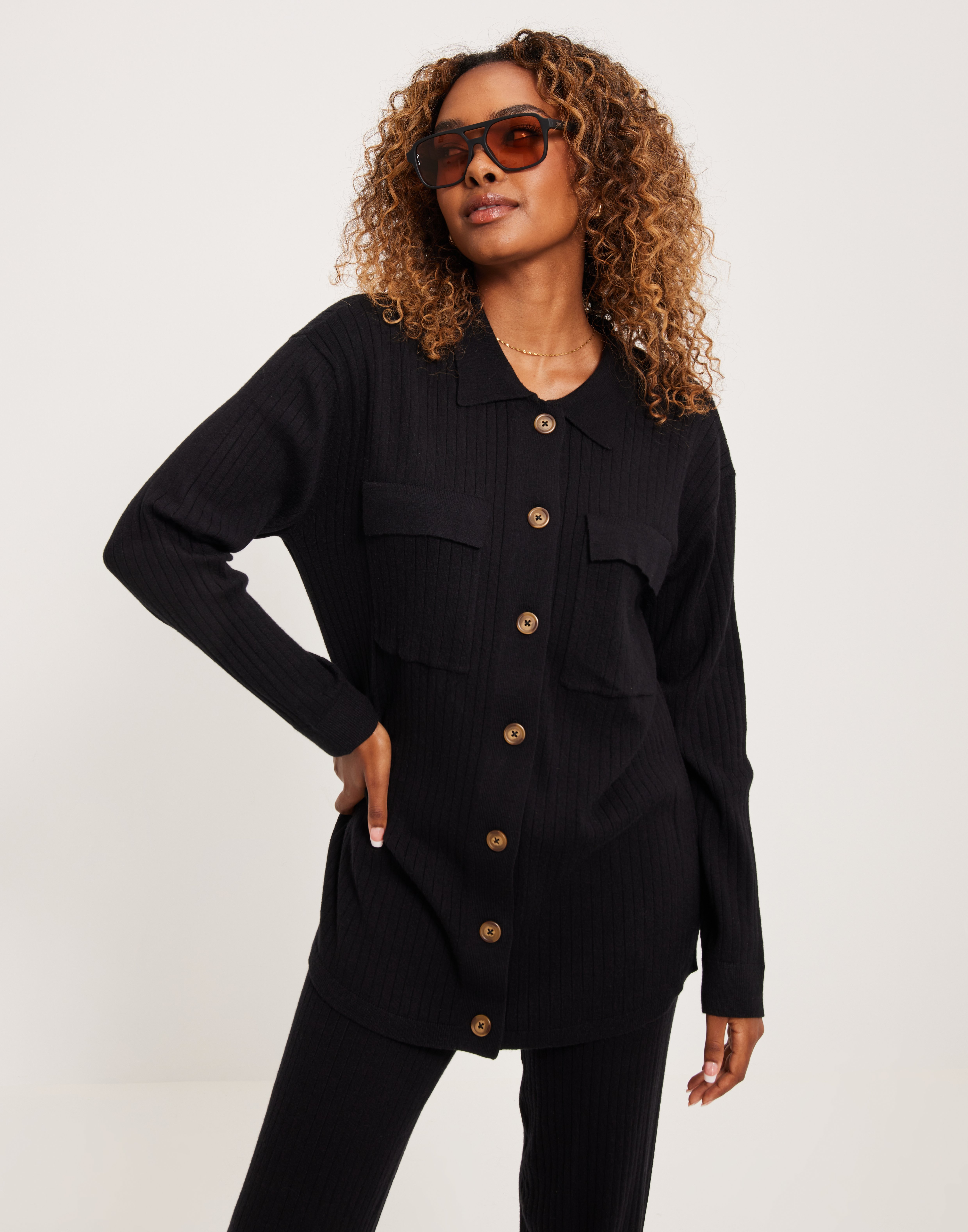 Buy Object Collectors Item OBJNOELLE MEZA KNIT SHIRT NOOS - Black ...