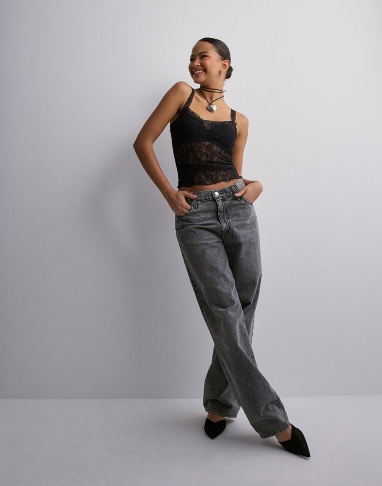 Köp Nelly Lace Strap Top - Black | Nelly.com