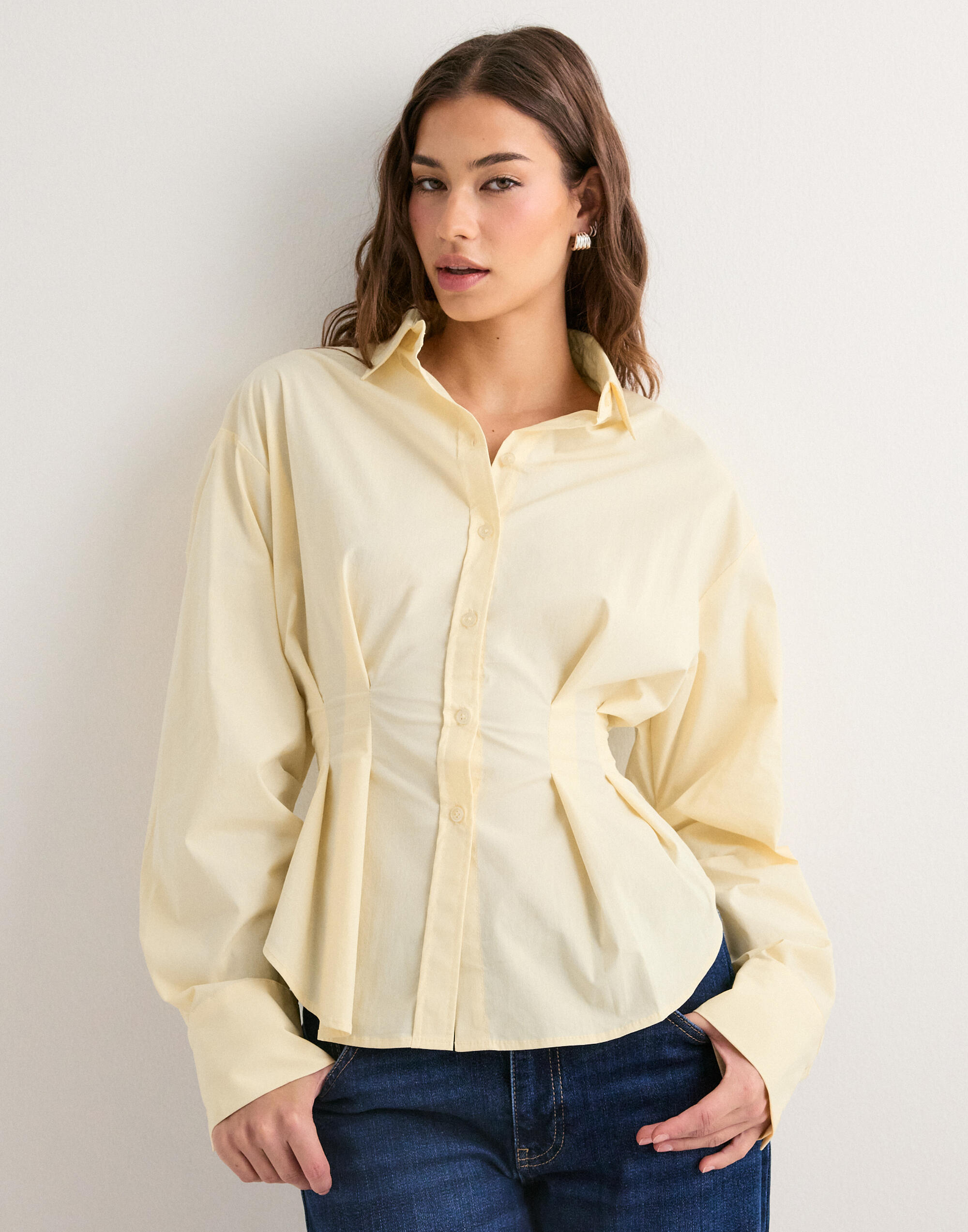 Buy Nelly Shaped Shirt - Yellow | Nelly.com