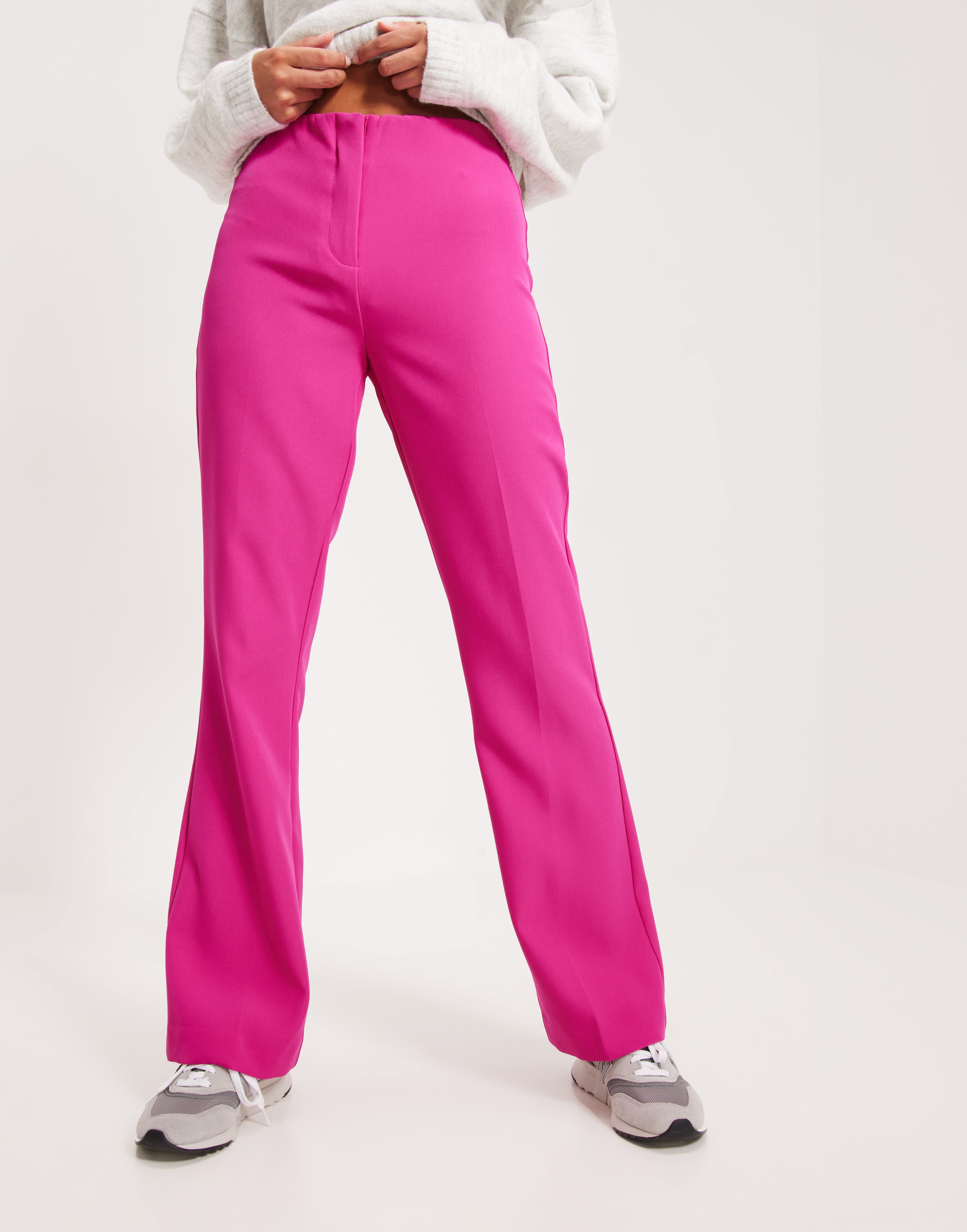 Buy Only ONLEDINA-ELLY HW FLARE PANT TLR - Very Berry | Nelly.com