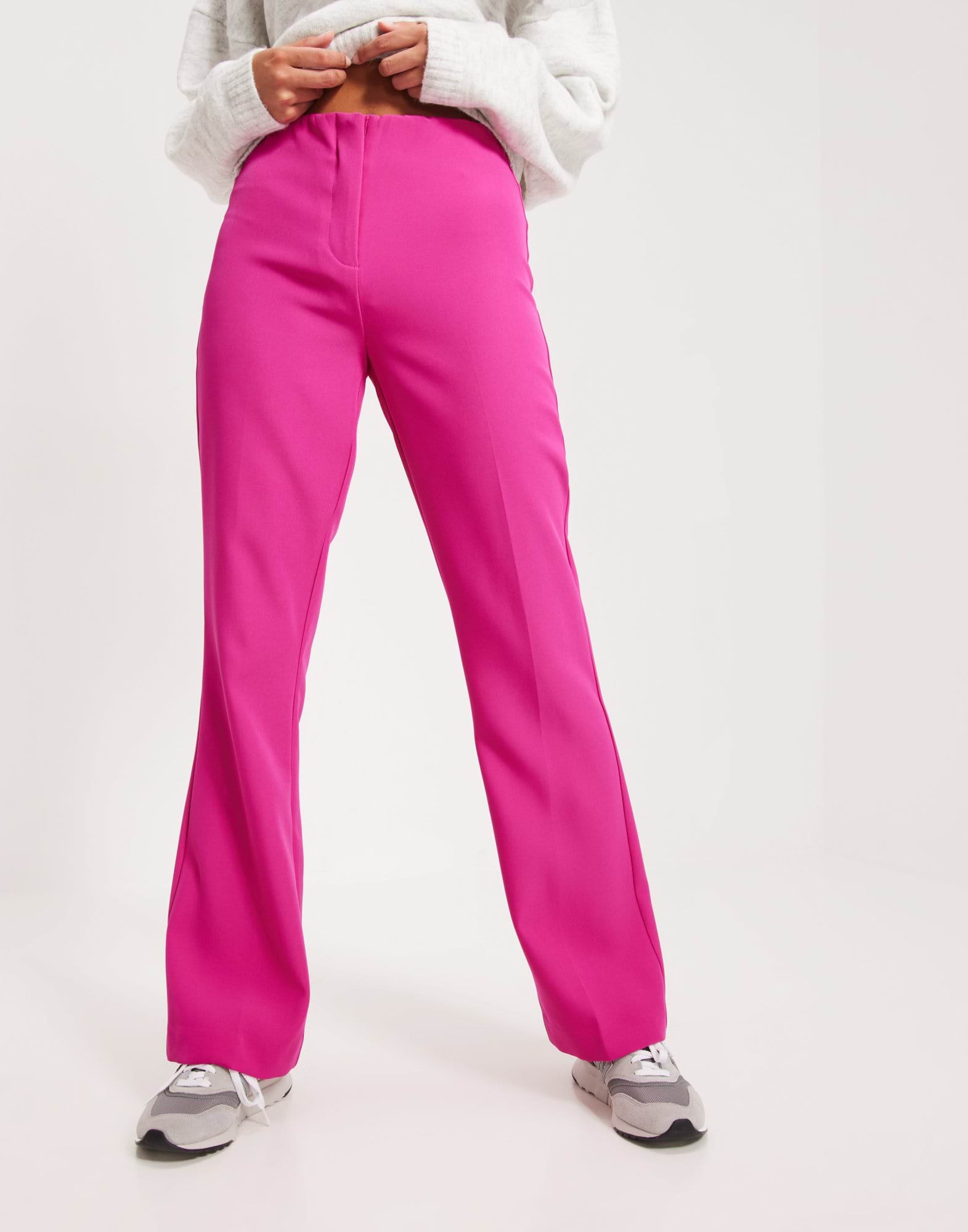 Buy Only ONLEDINA-ELLY HW FLARE PANT TLR - Very Berry | Nelly.com