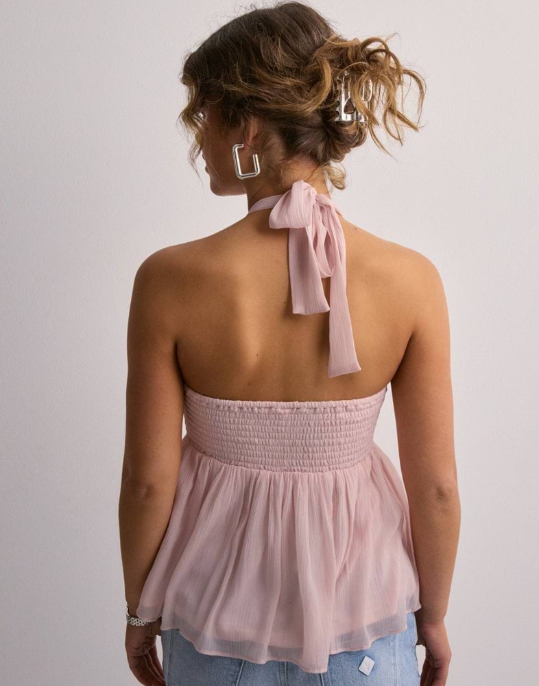Köp Nelly Dreamy Chiffon Top - Light Pink | Nelly.com
