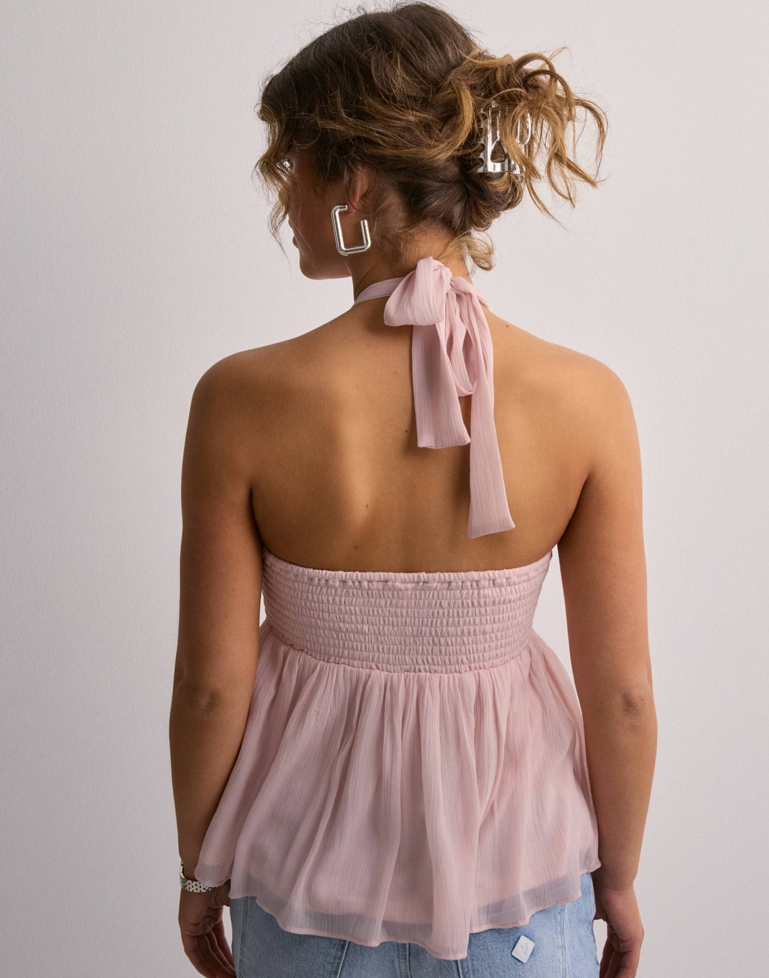 Buy Nelly Dreamy Chiffon Top - Light Pink | Nelly.com