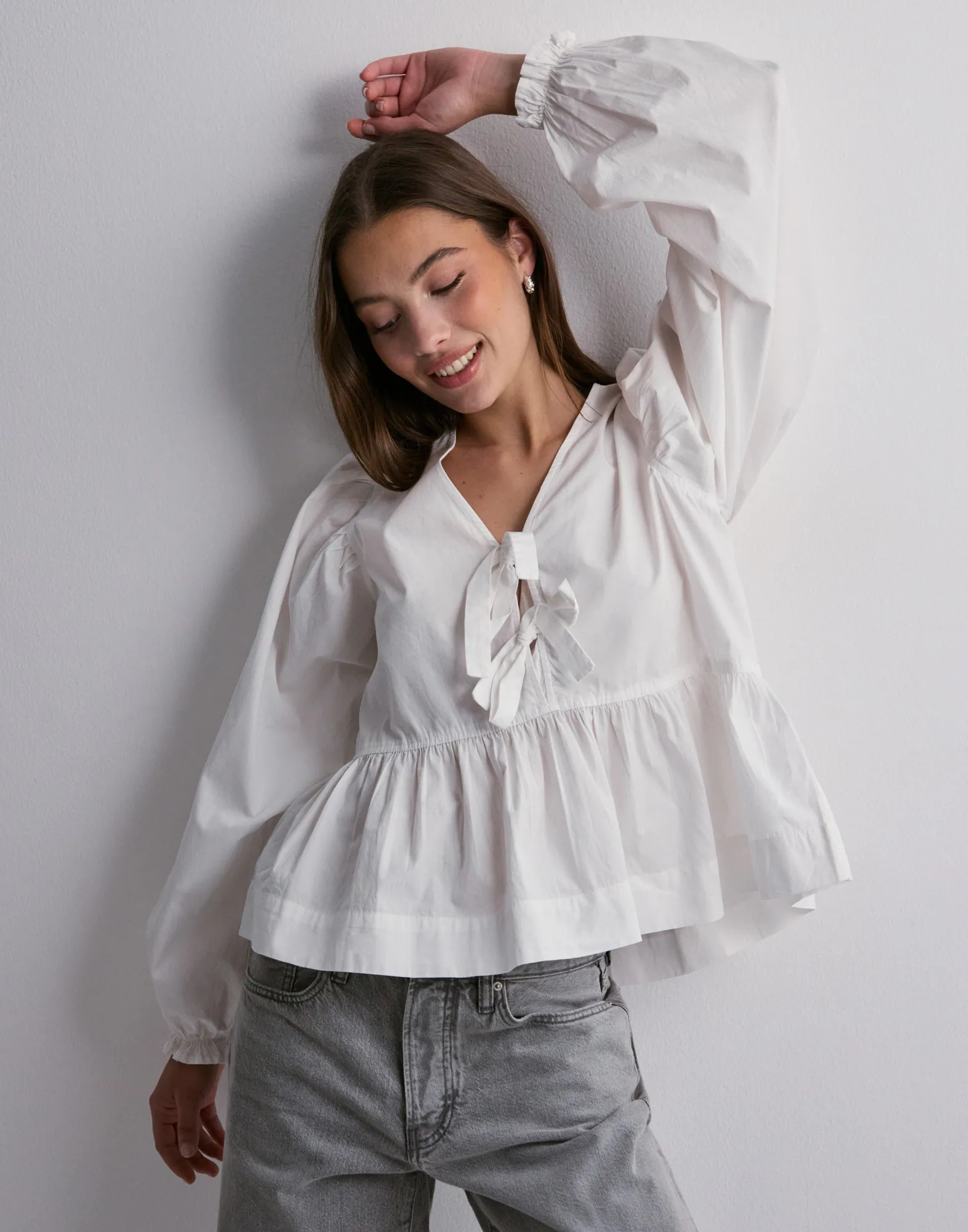 Buy Neo Noir Bessie C Poplin Blouse - White | Nelly.com
