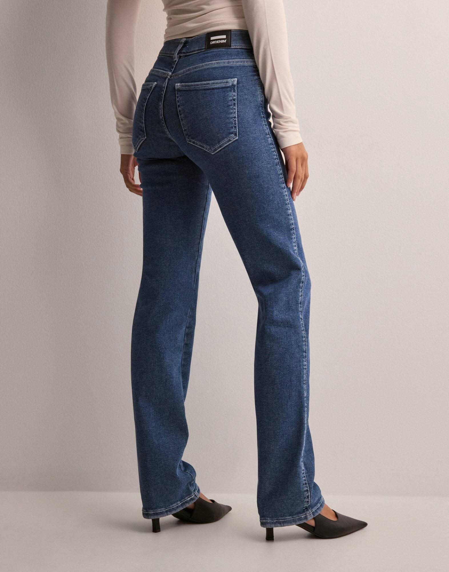 Köp Dr Denim Lexy Straight - *NY*Cape Mid Plain | Nelly.com