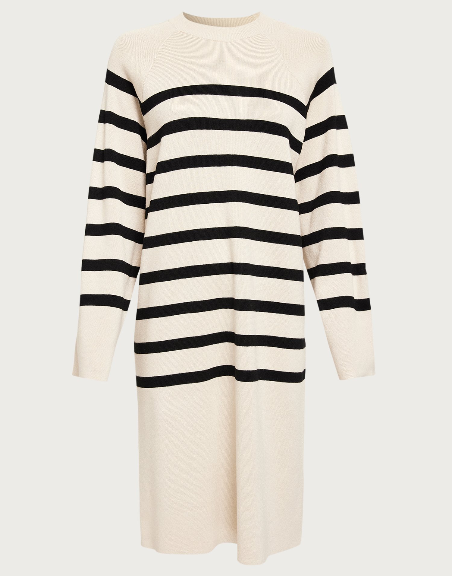 Köp OBJECT OBJESTER L/S KNIT DRESS NOOS - Sandshell Black | Nelly.com