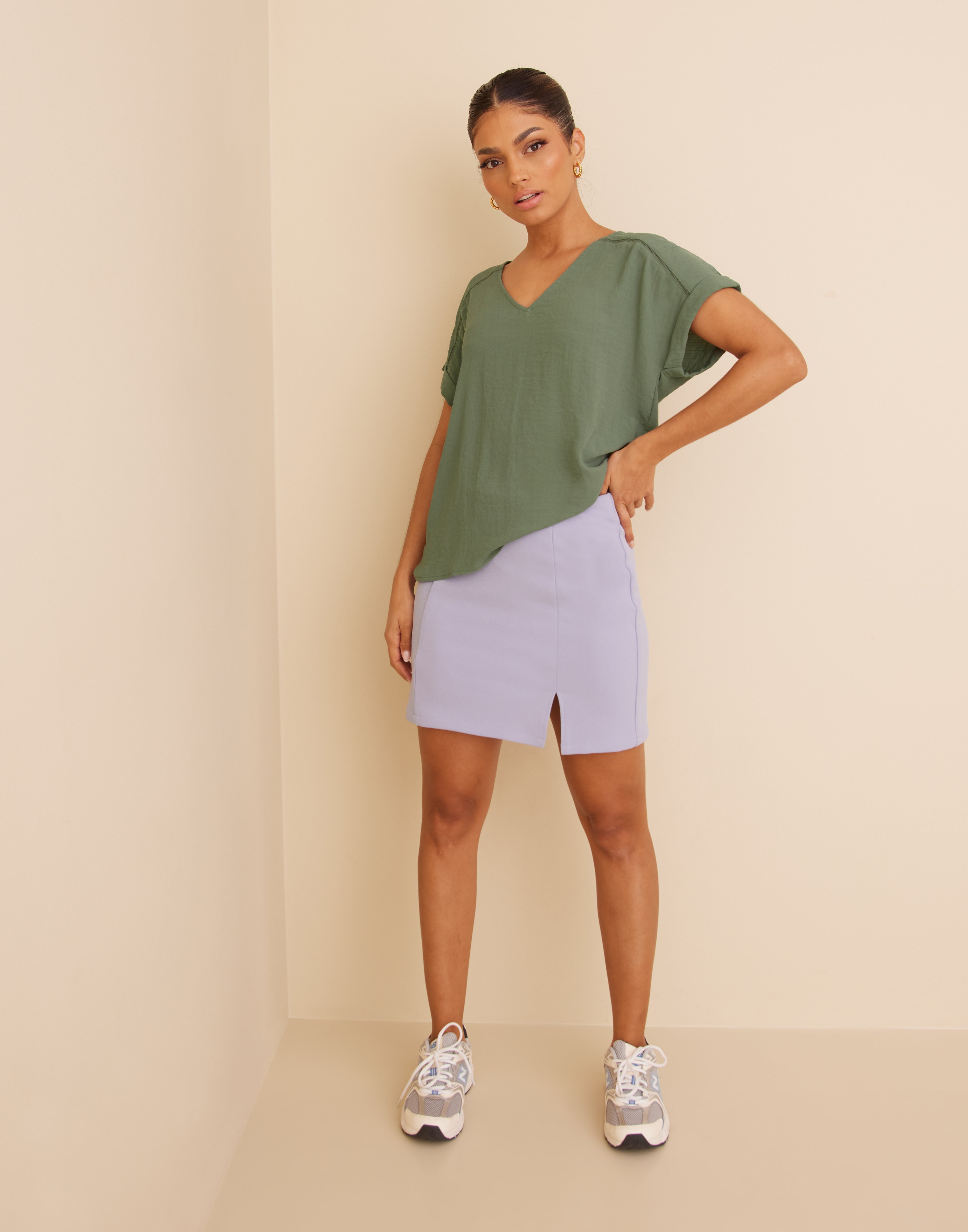 Kjøp JDY JDYRACHEL S/S TOP WVN - Sea Spray | Nelly.com