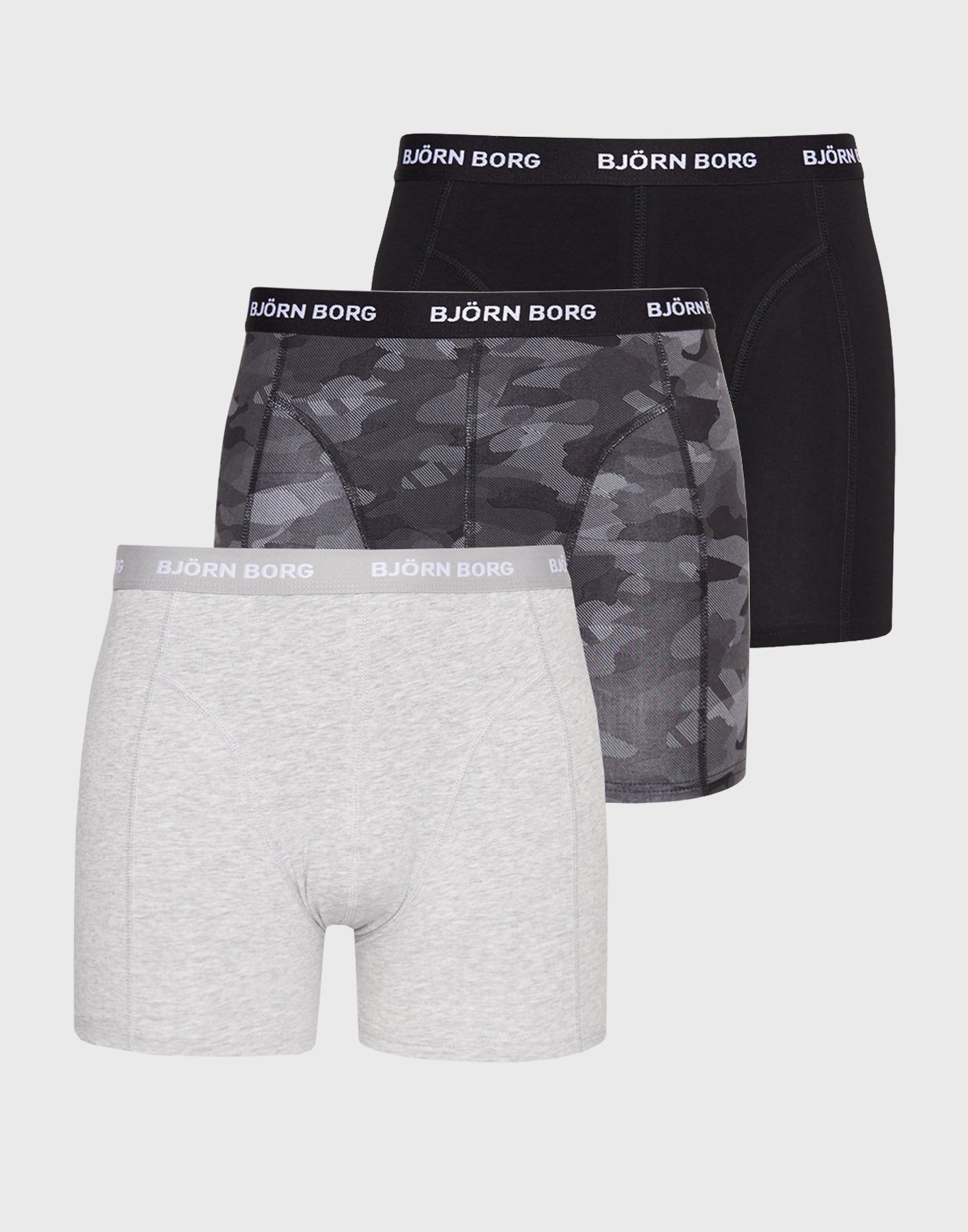 Kjøp Björn Borg COTTON STRETCH BOXER 3p - Black | NLYMAN