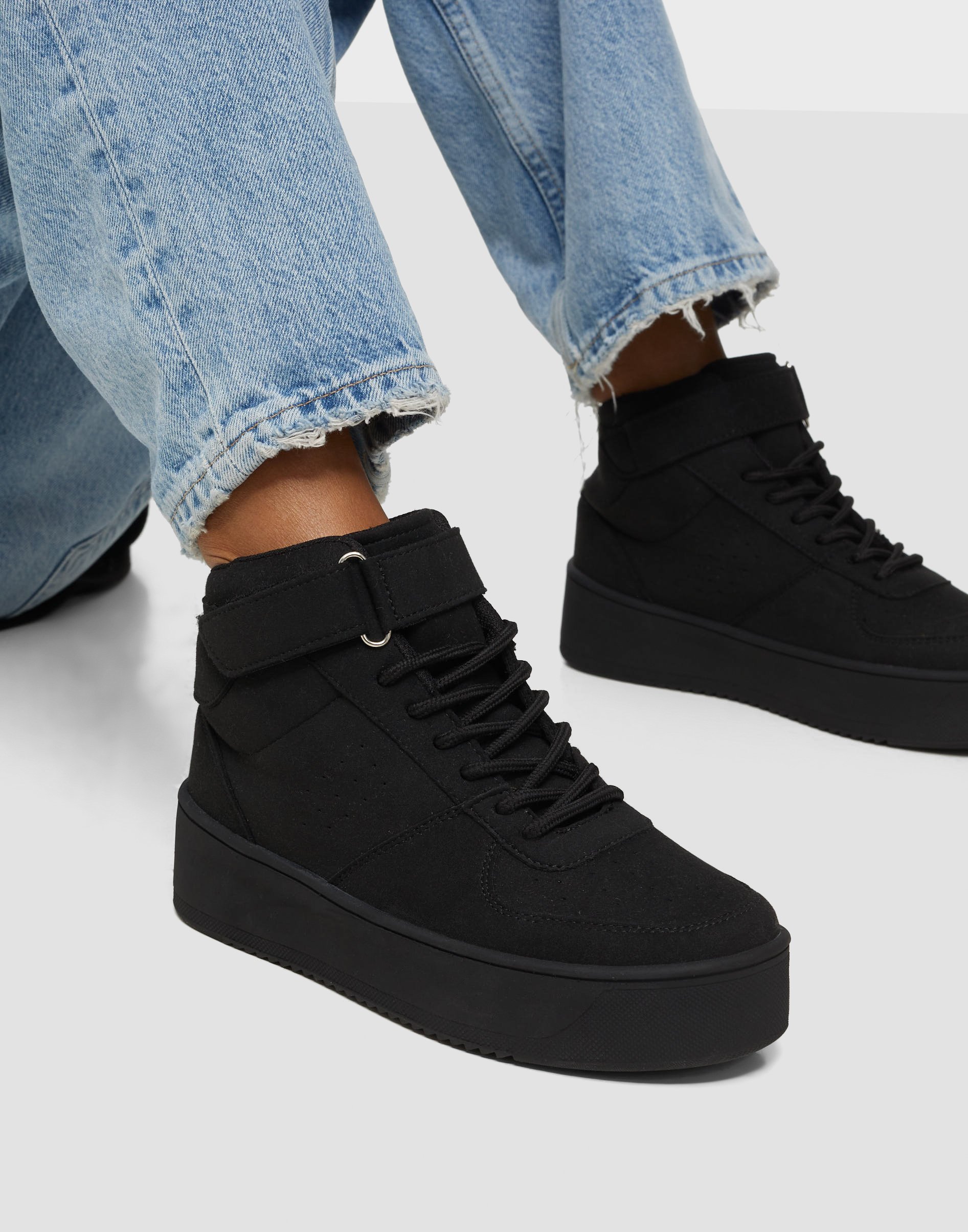 Buy Nelly High Top Classic Trainer - Black | Nelly.com