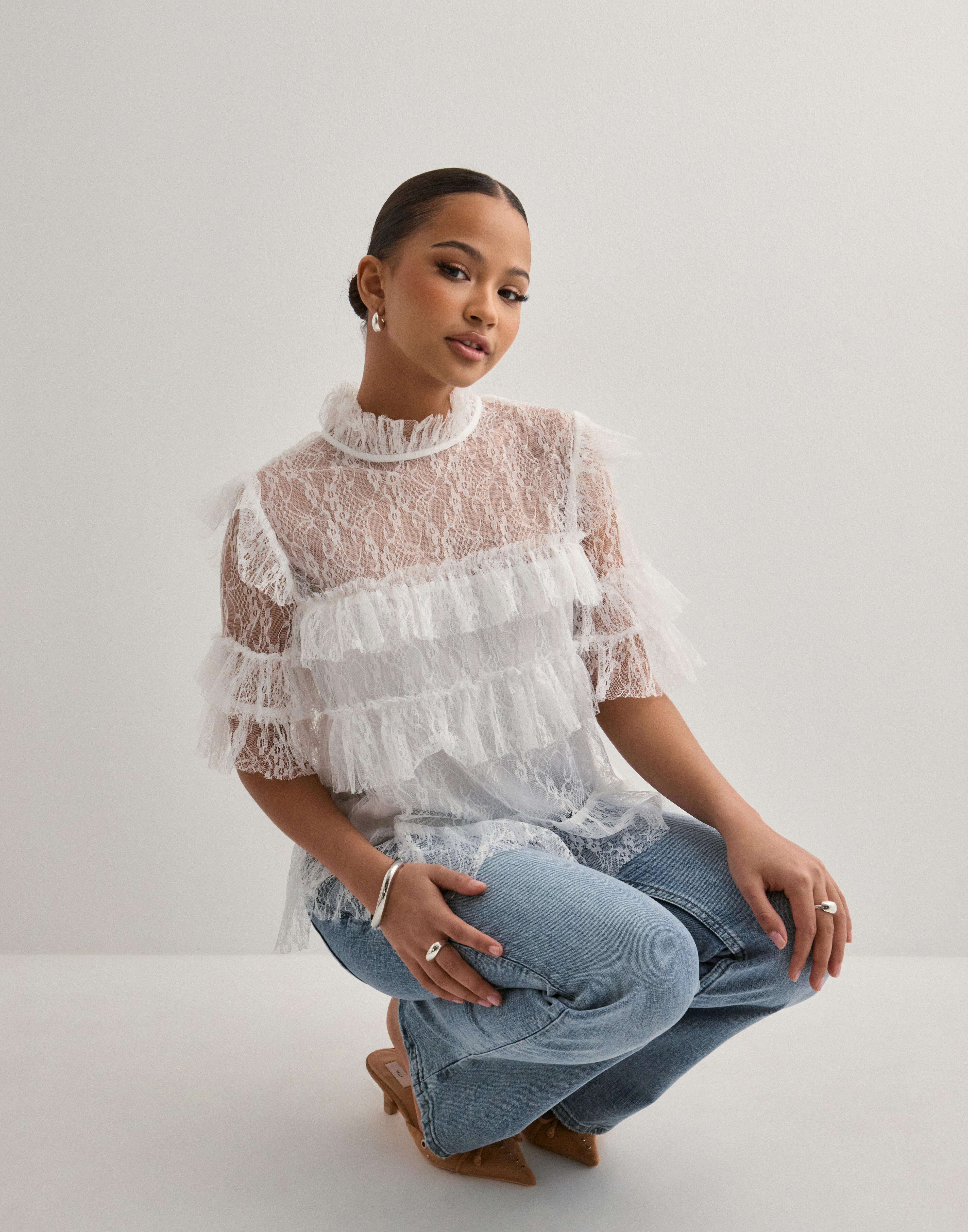 Buy Malina Rachel Blouse - White | Nelly.com