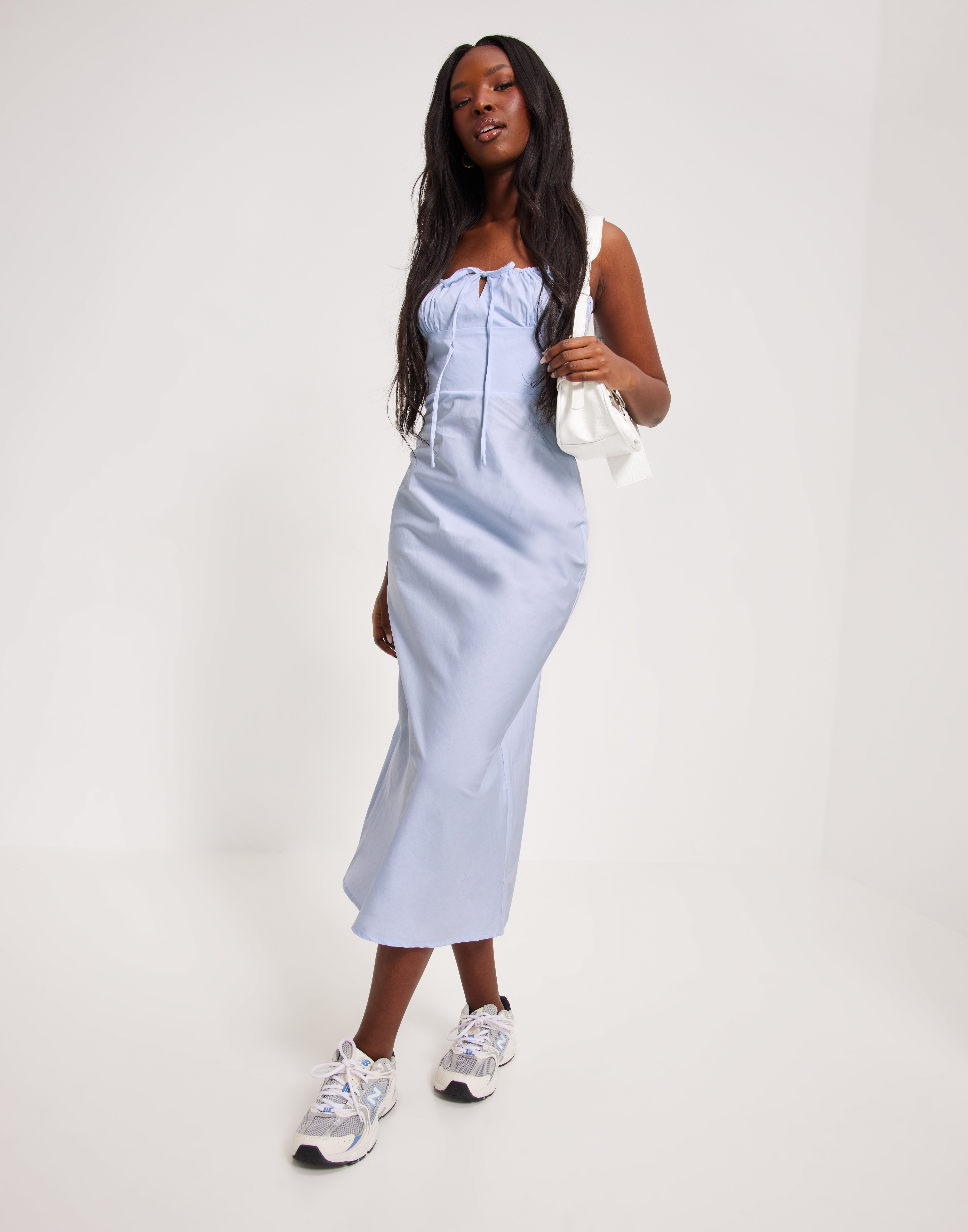 Buy Glamorous Nelly x Glamorous Summer Midi Dress - Pale Blue | Nelly.com