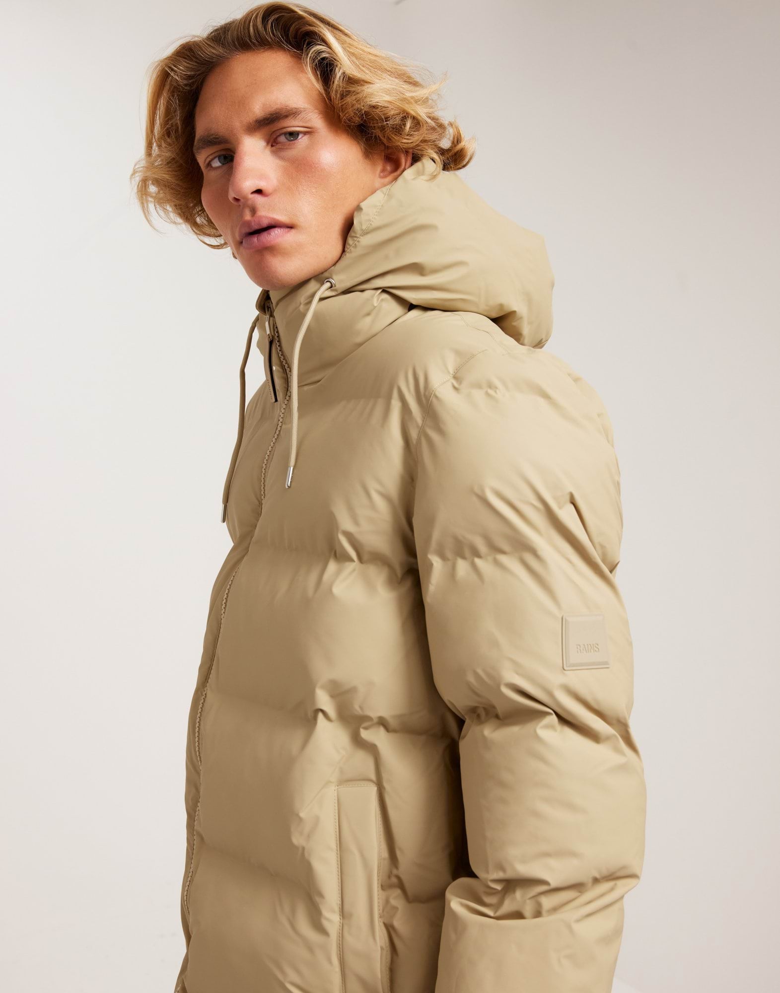 Buy Rains Alta Long Puffer Jacket W3T4 - Sand | NLYMAN