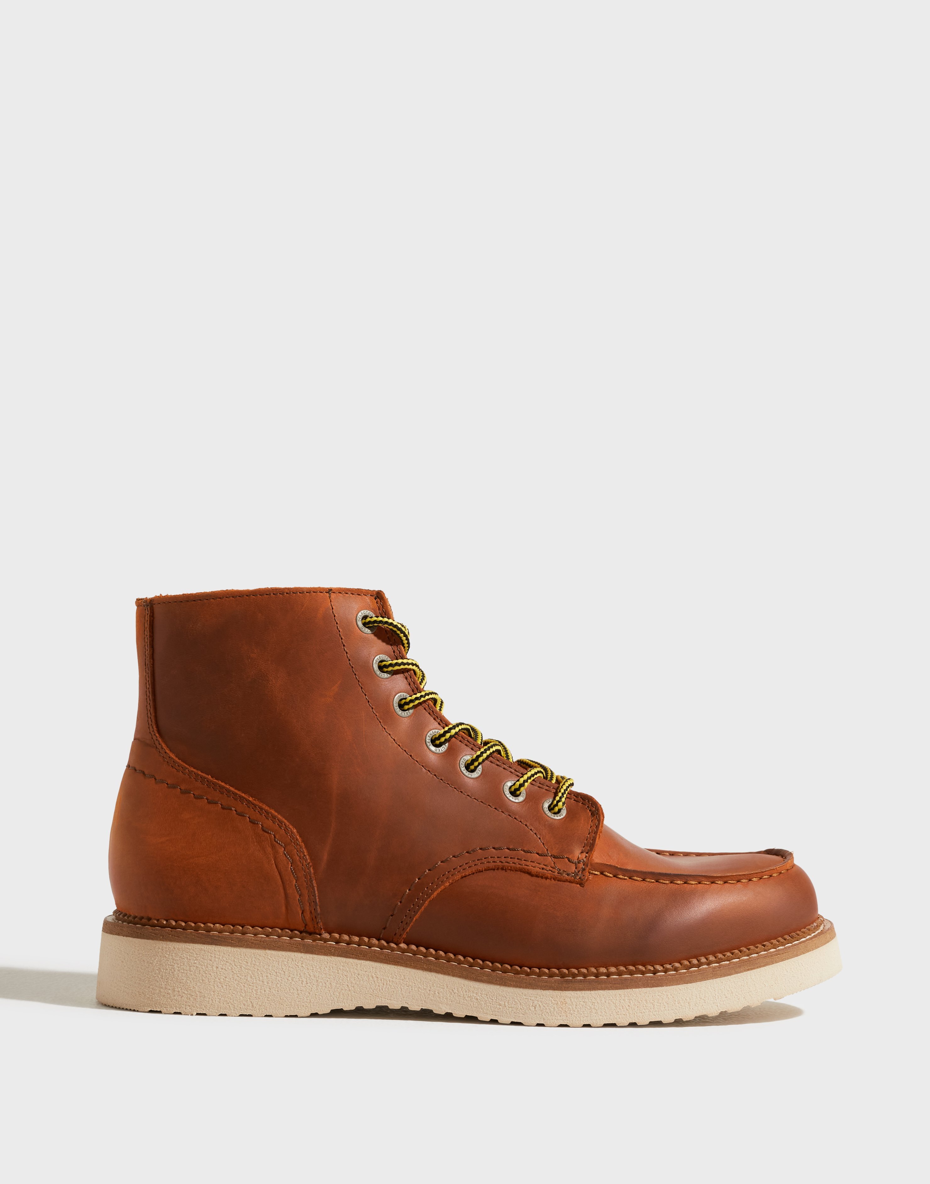 Köp Selected Homme SLHTEO NEW LEATHER MOC-TOE BOOT B N - Cognac | NLYMAN