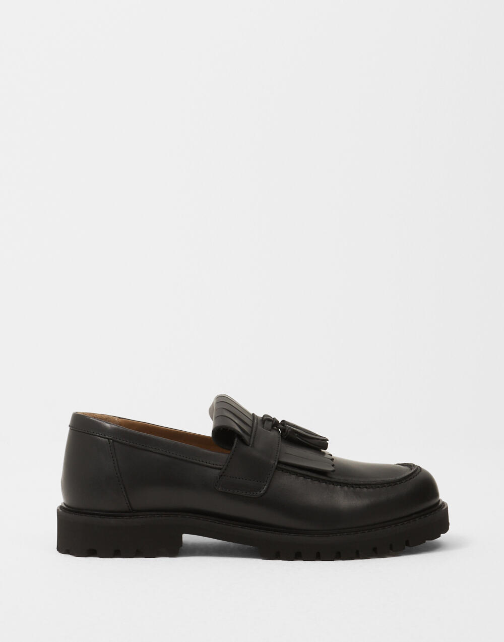 Buy Selected Men SLHHUGO LEATHER KILTIE TASSEL LOAFE - Black | NLYMAN