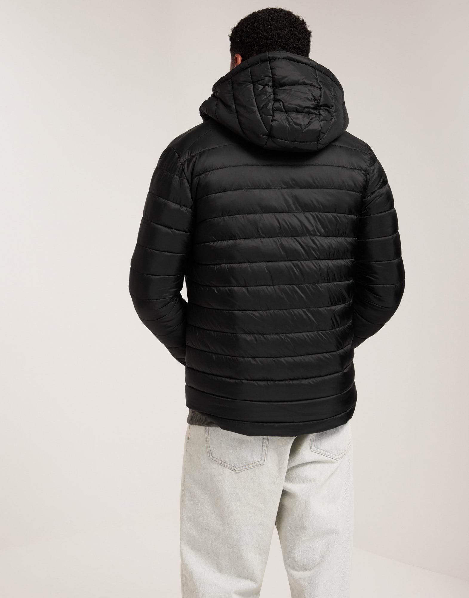 Köp Superdry HOODED FUJI SPORT PADDED JKT - Black | NLYMAN