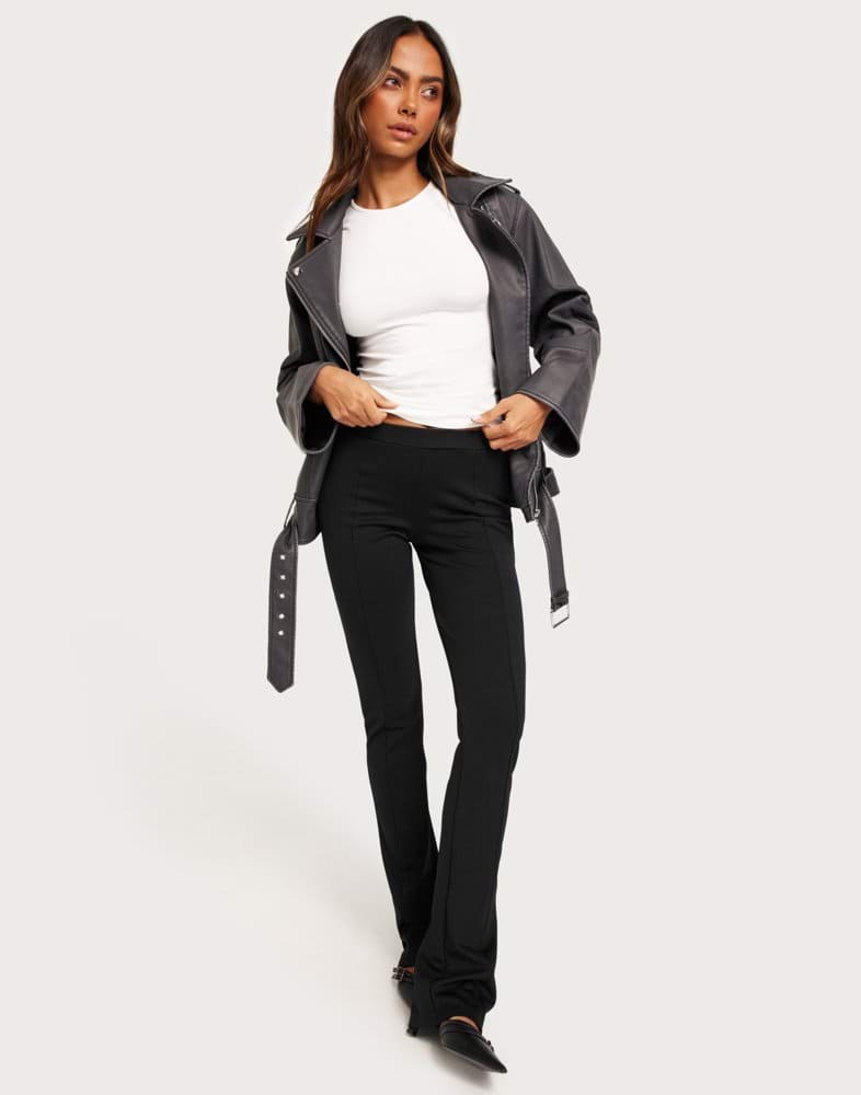 Köp Nelly Slim Flare Pants - Black | Nelly.com