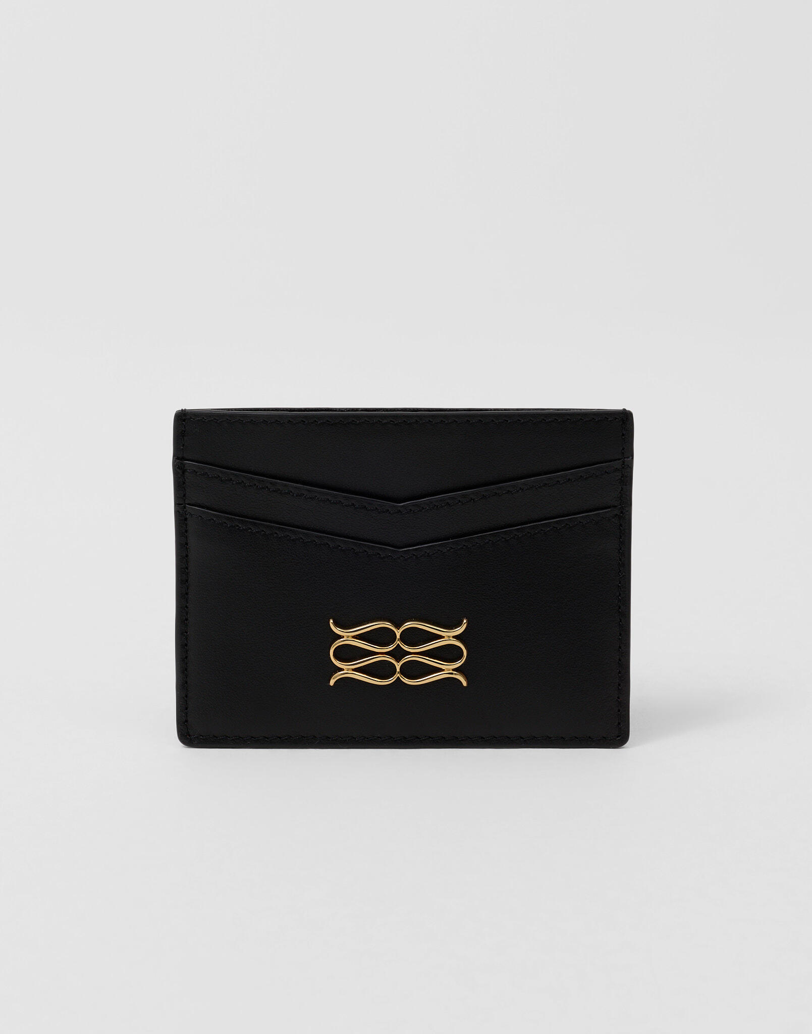 Buy Malina Monogram Leather Card Holder - Black | Nelly.com
