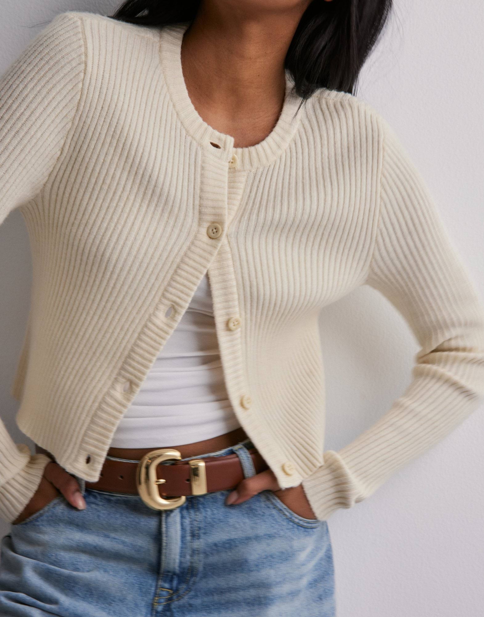 Buy Only ONLKATIA LS BUTTON CARDIGAN KNT NOO - Whitecap Gray Melange ...