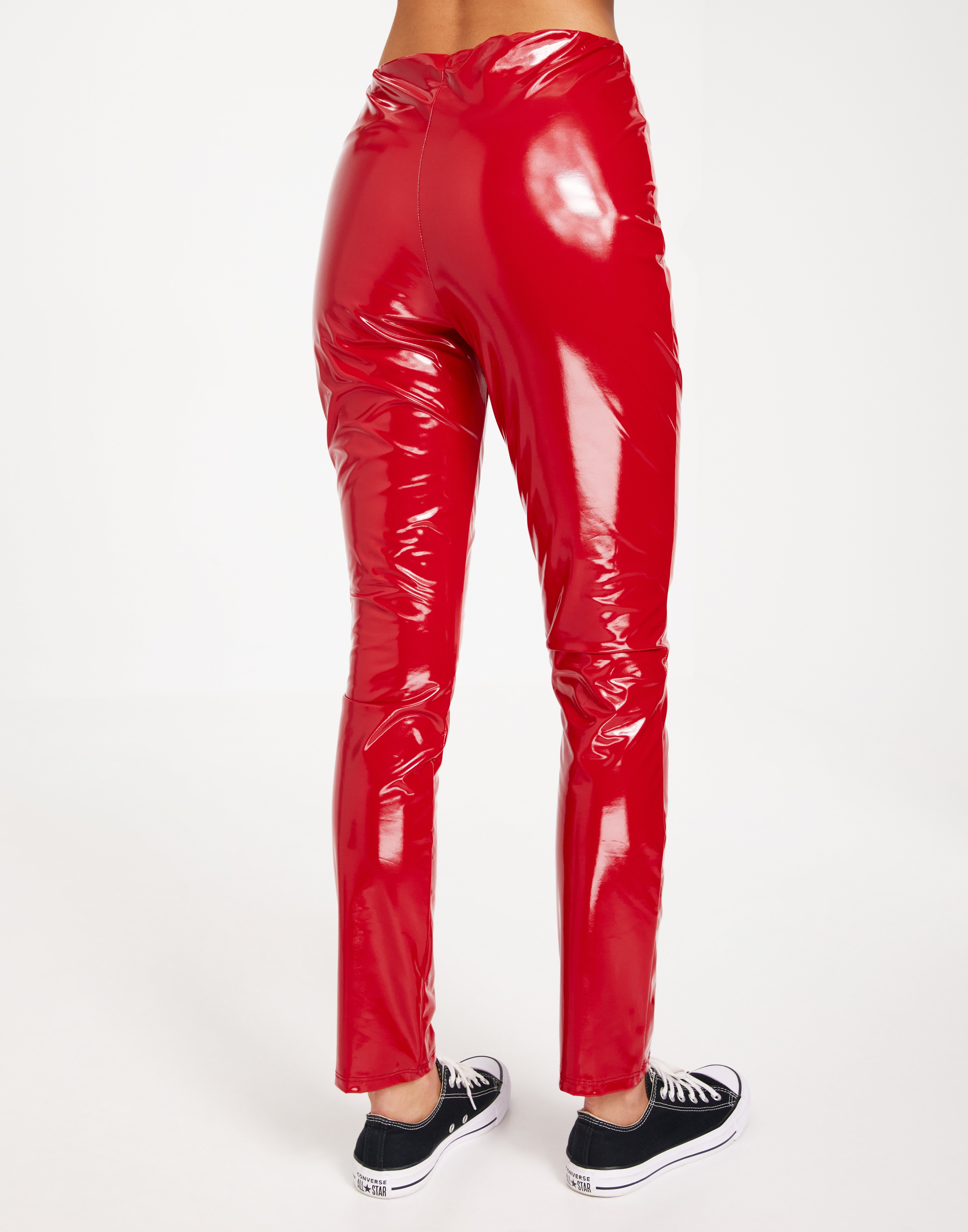 Köp Nelly Vinyl Pant - Red | Nelly.com