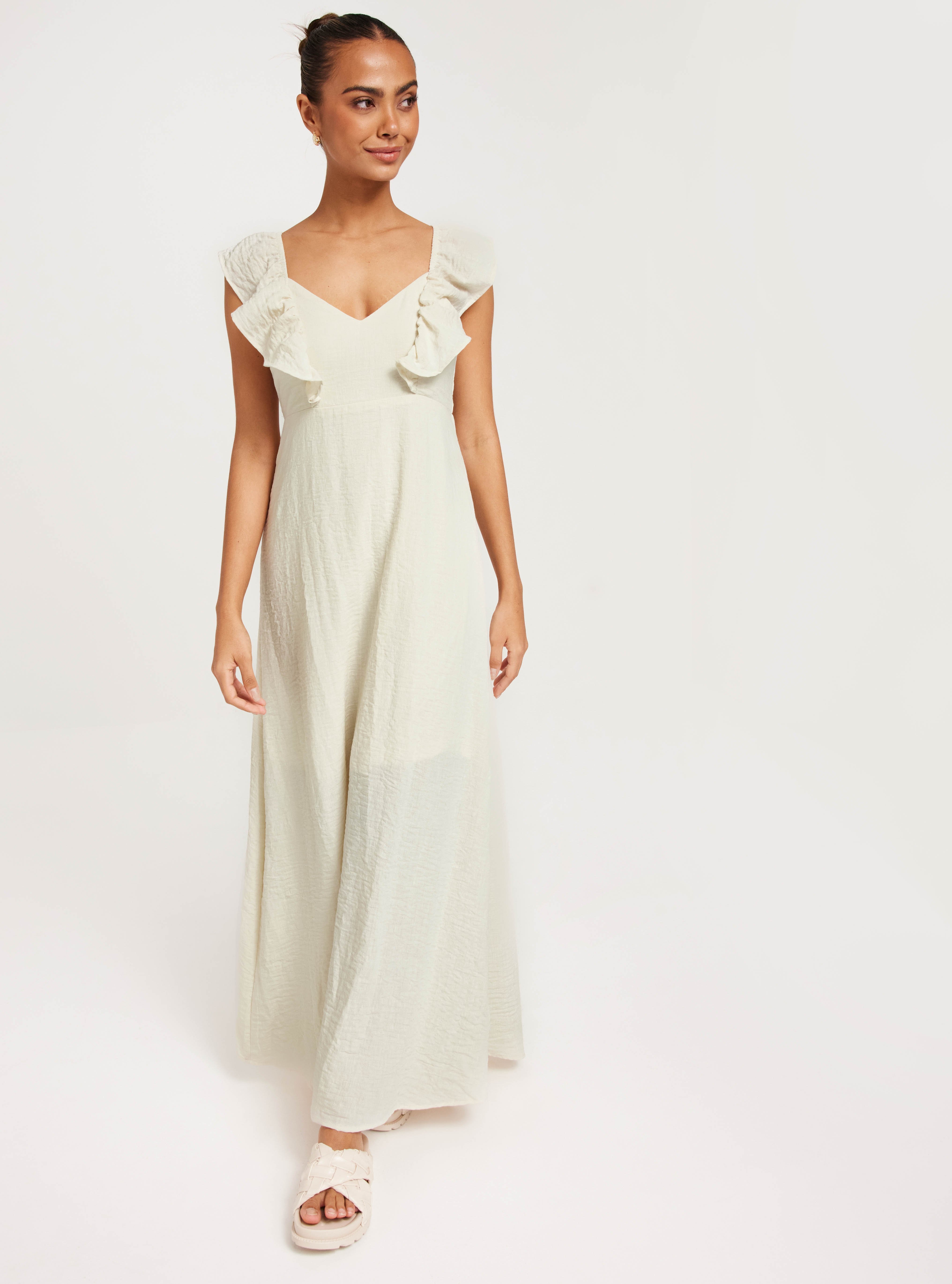 Köp Vero Moda VMCHRIS SL ANKLE DRESS WVN - Birch | Nelly.com
