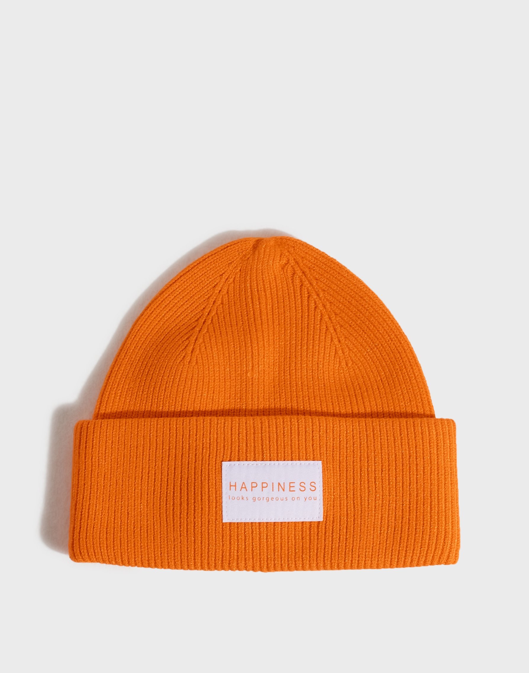 Köp Only ONLALPHA LIFE PATCH RIB BEANIE ACC - Persimmon Orange | Nelly.com