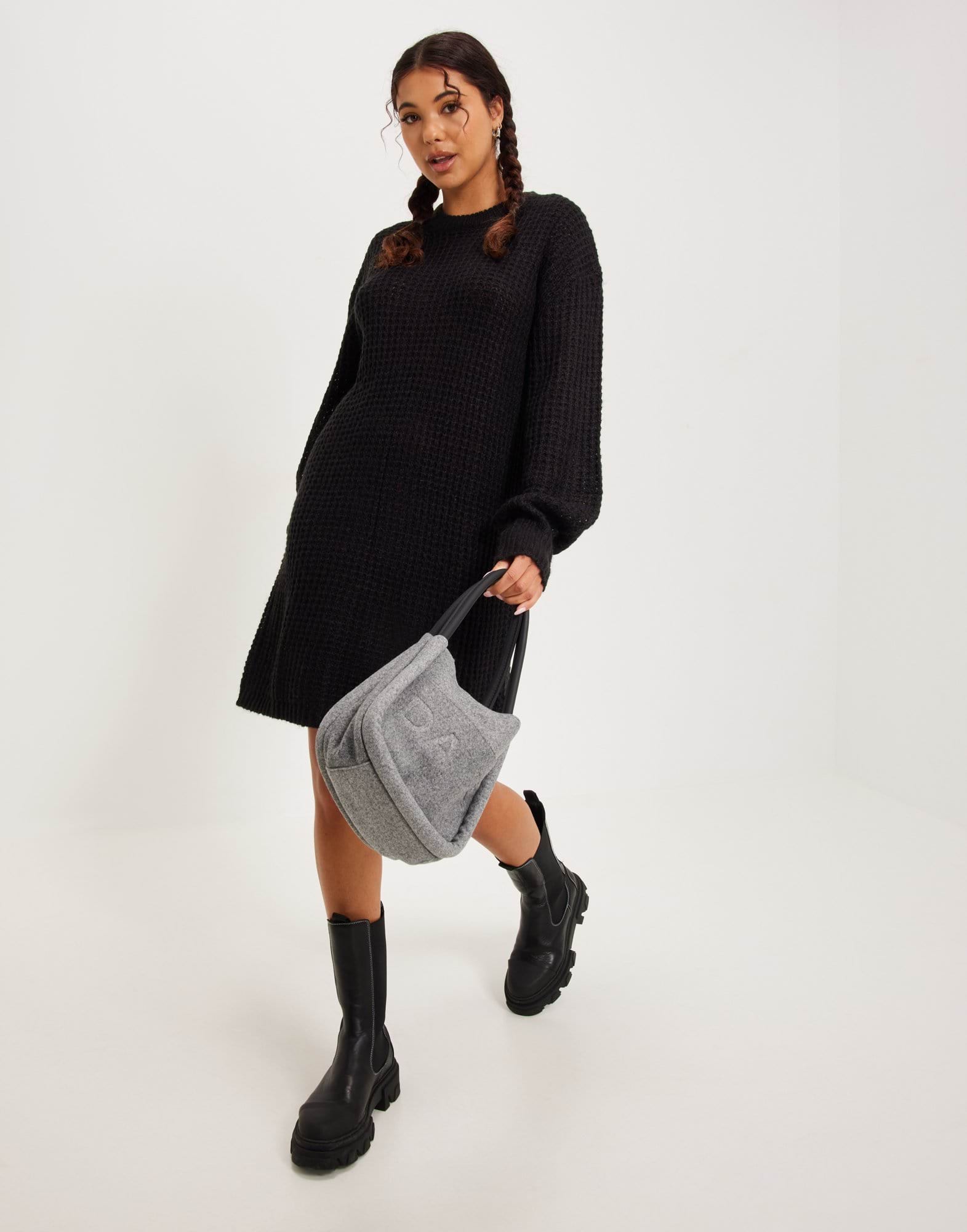 Osta JJXX JXFILIPA OPEN KNIT DRESS SN - Black | Nelly.com