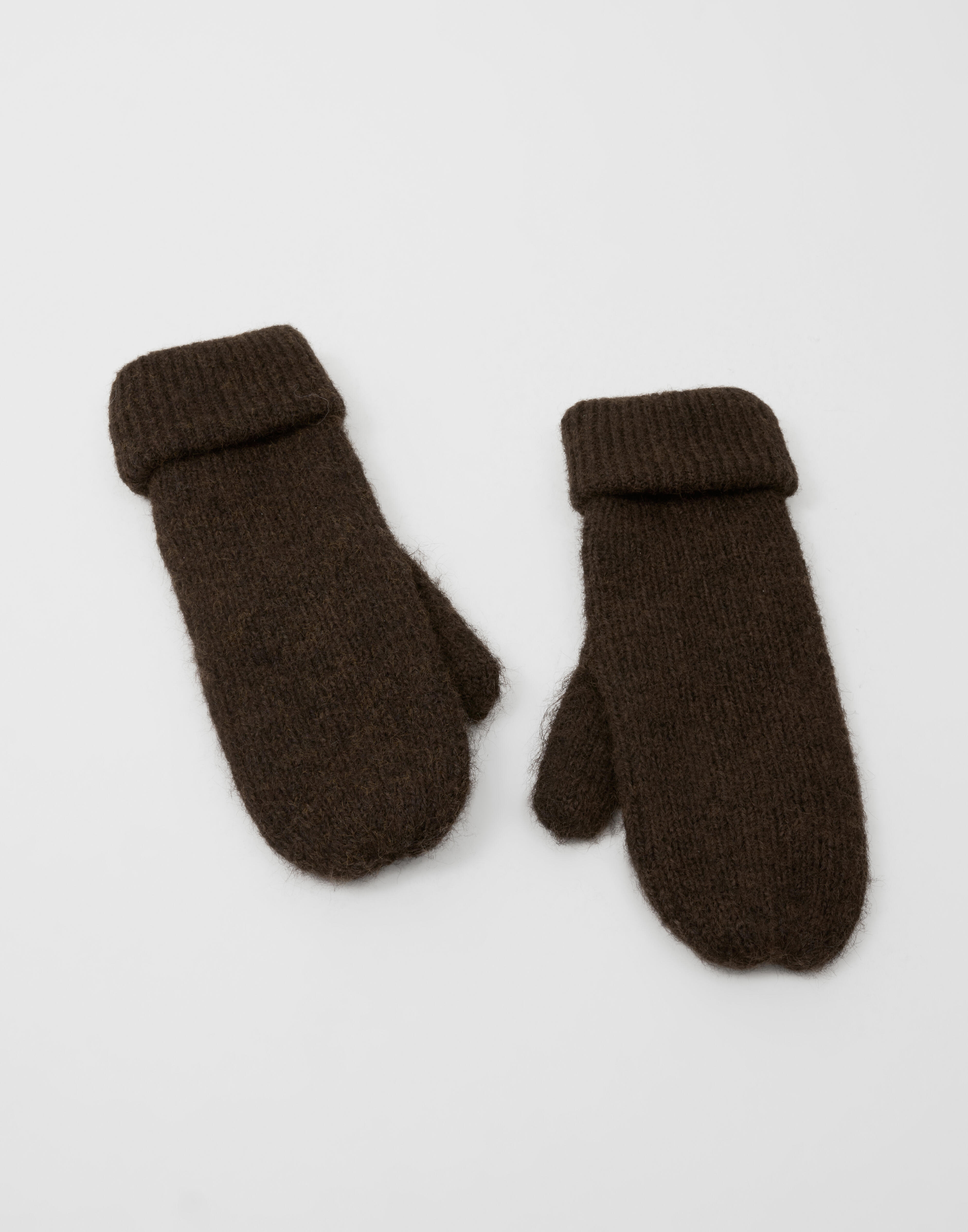 Kjøp Nelly Fuzzy Mittens - Brown | Nelly.com