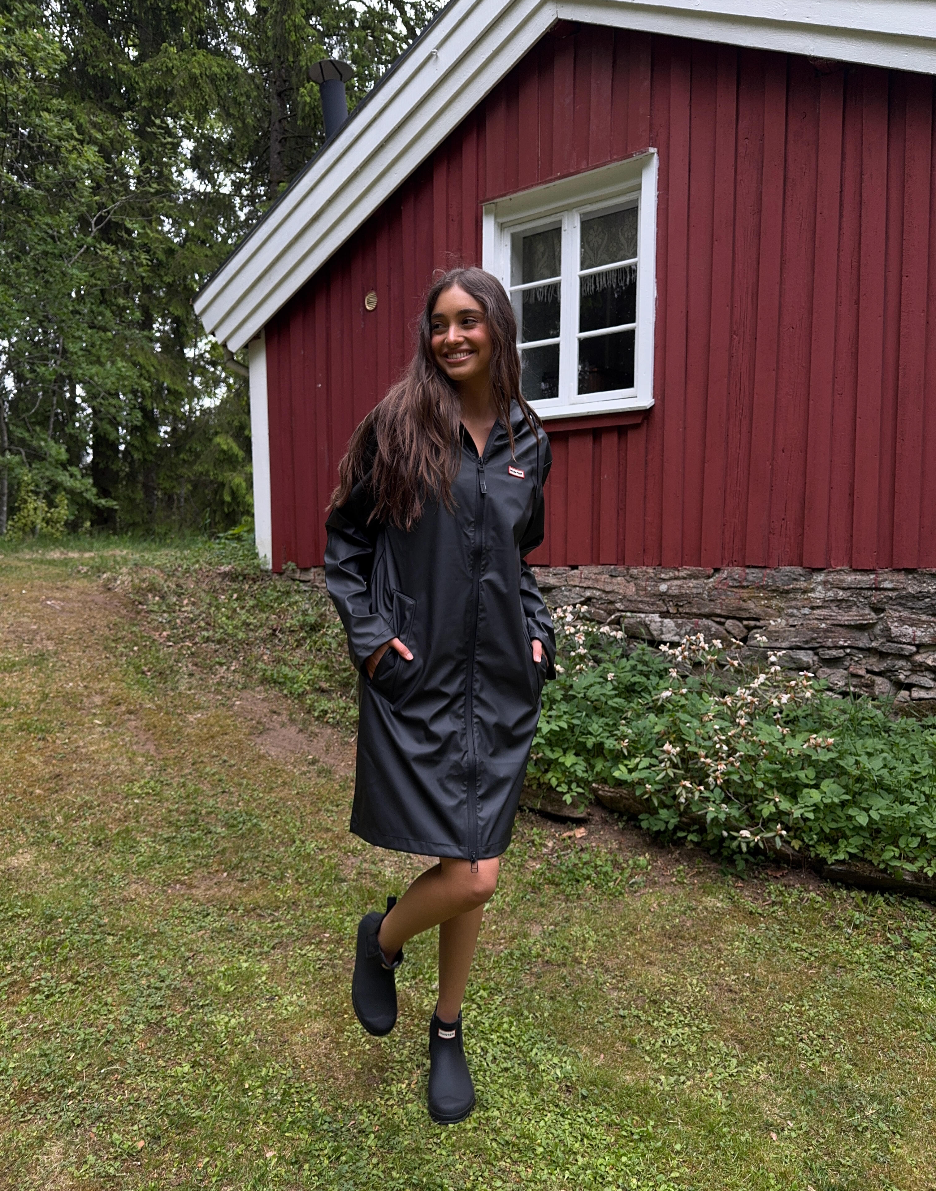 Köp Hunter ANDREA PU RAINCOAT - Black | Nelly.com