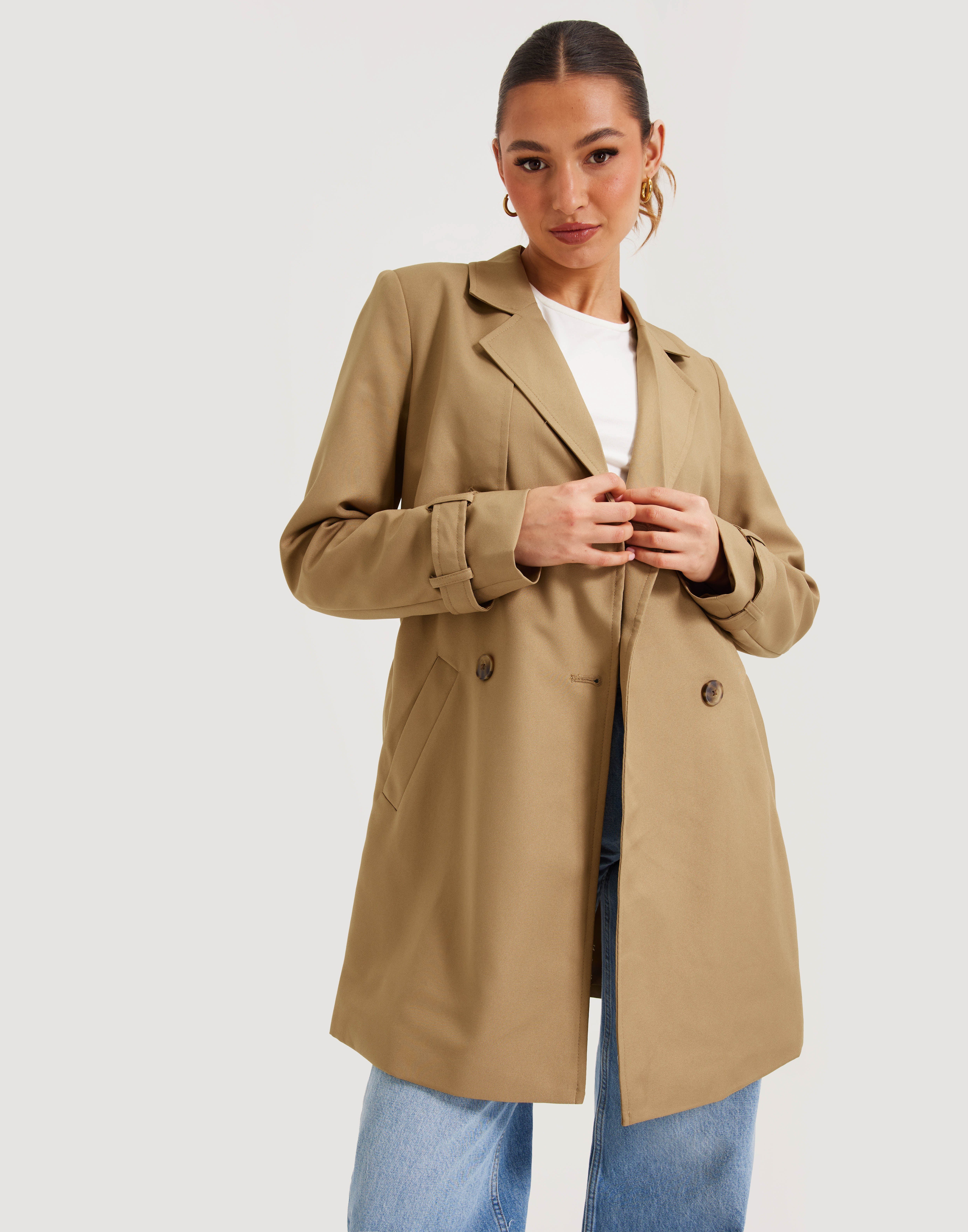 Köp Vero Moda VMCELESTE SS23 TRENCH COAT - Tigers Eye | Nelly.com