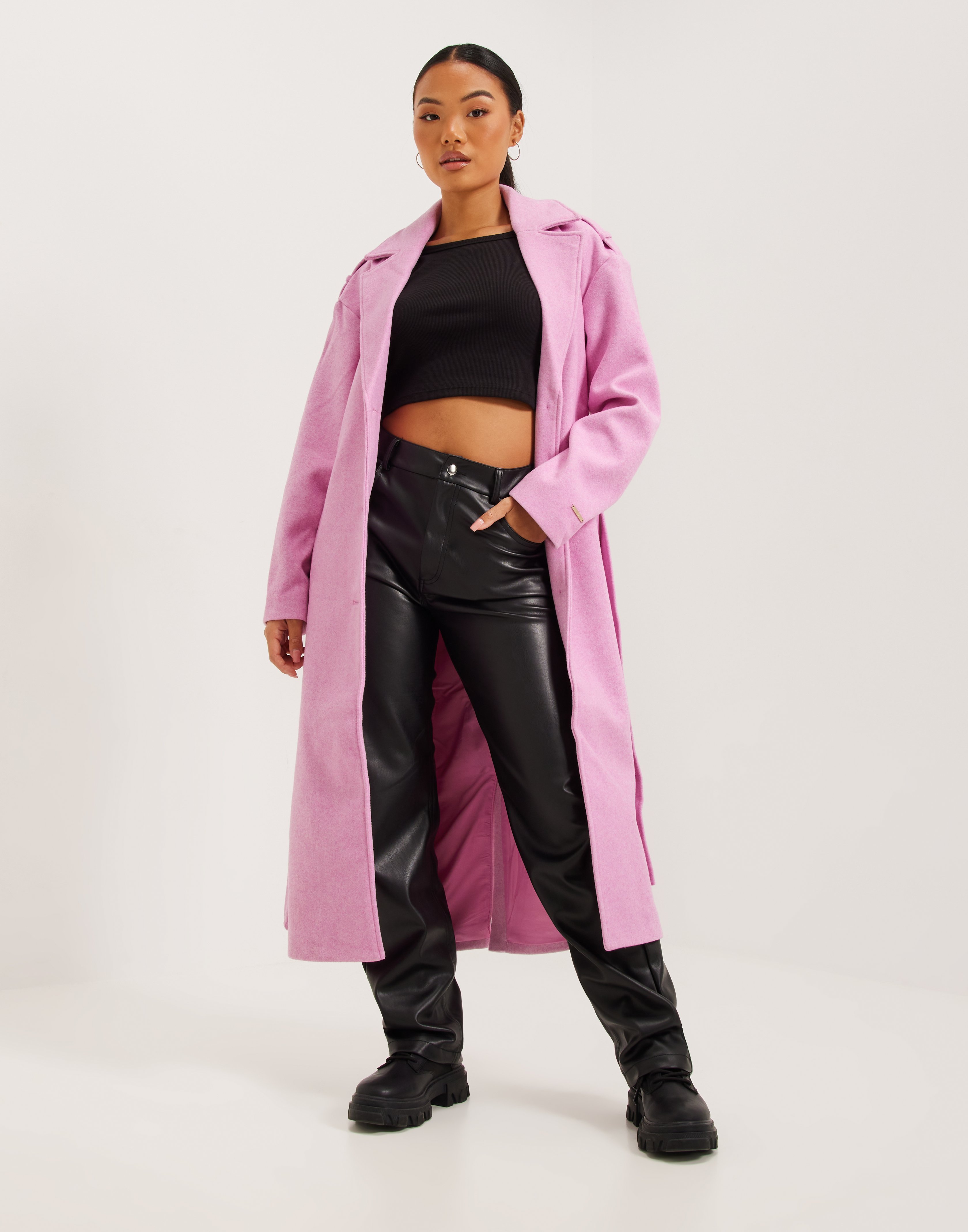 Buy Only ONLNEWEMMA LONG COAT CS OTW - Opera Mauve | Nelly.com