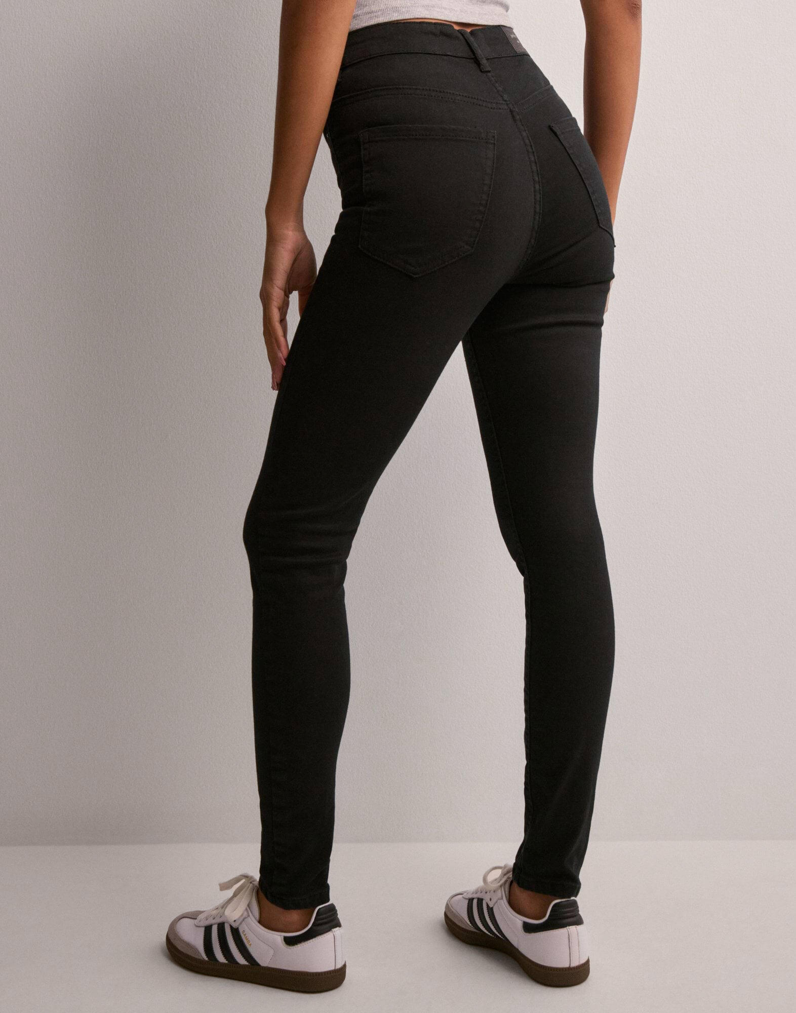 Buy Gina Tricot Molly High Waist Jeans - Black | Nelly.com