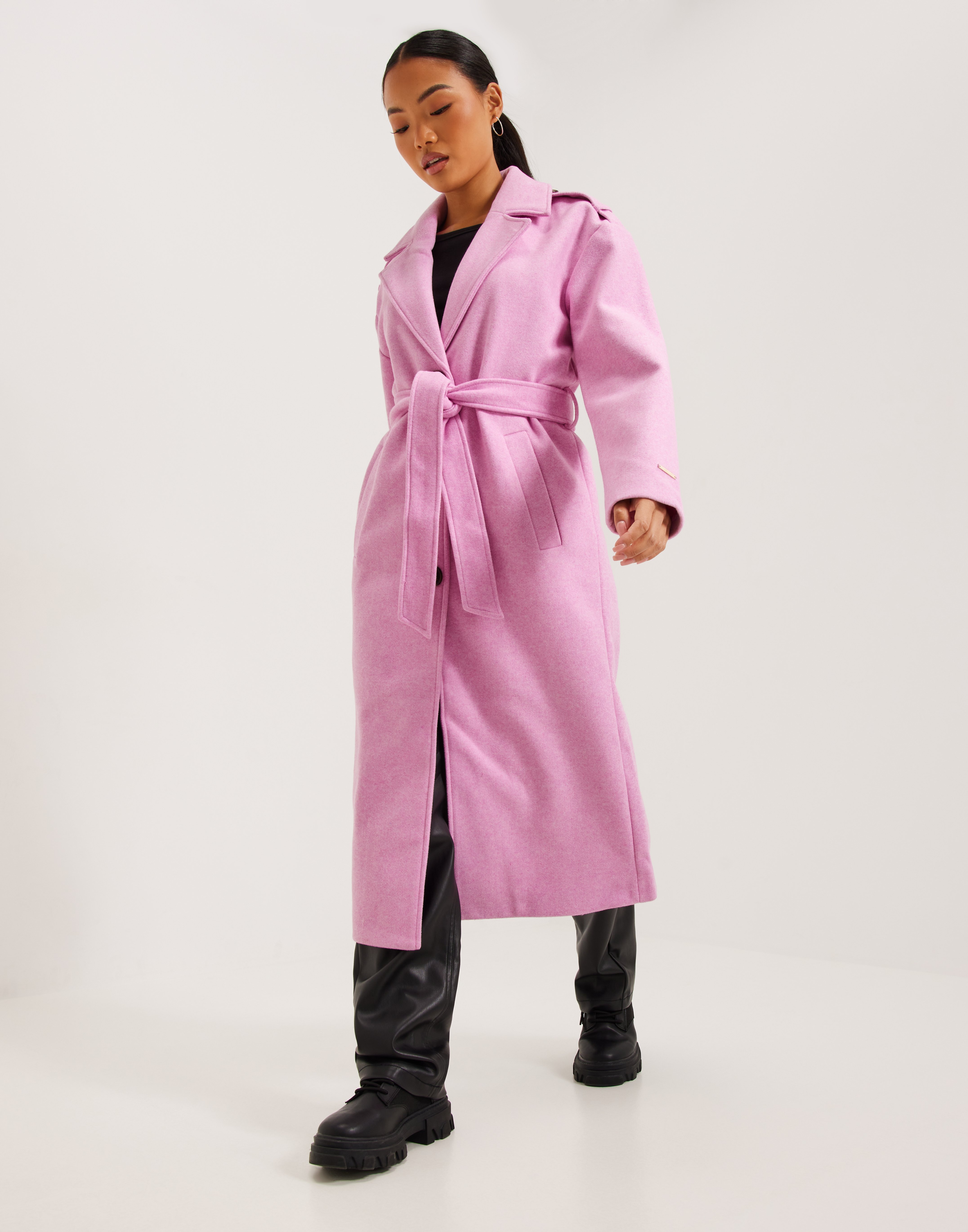 Köp Only ONLNEWEMMA LONG COAT CS OTW - Opera Mauve | Nelly.com