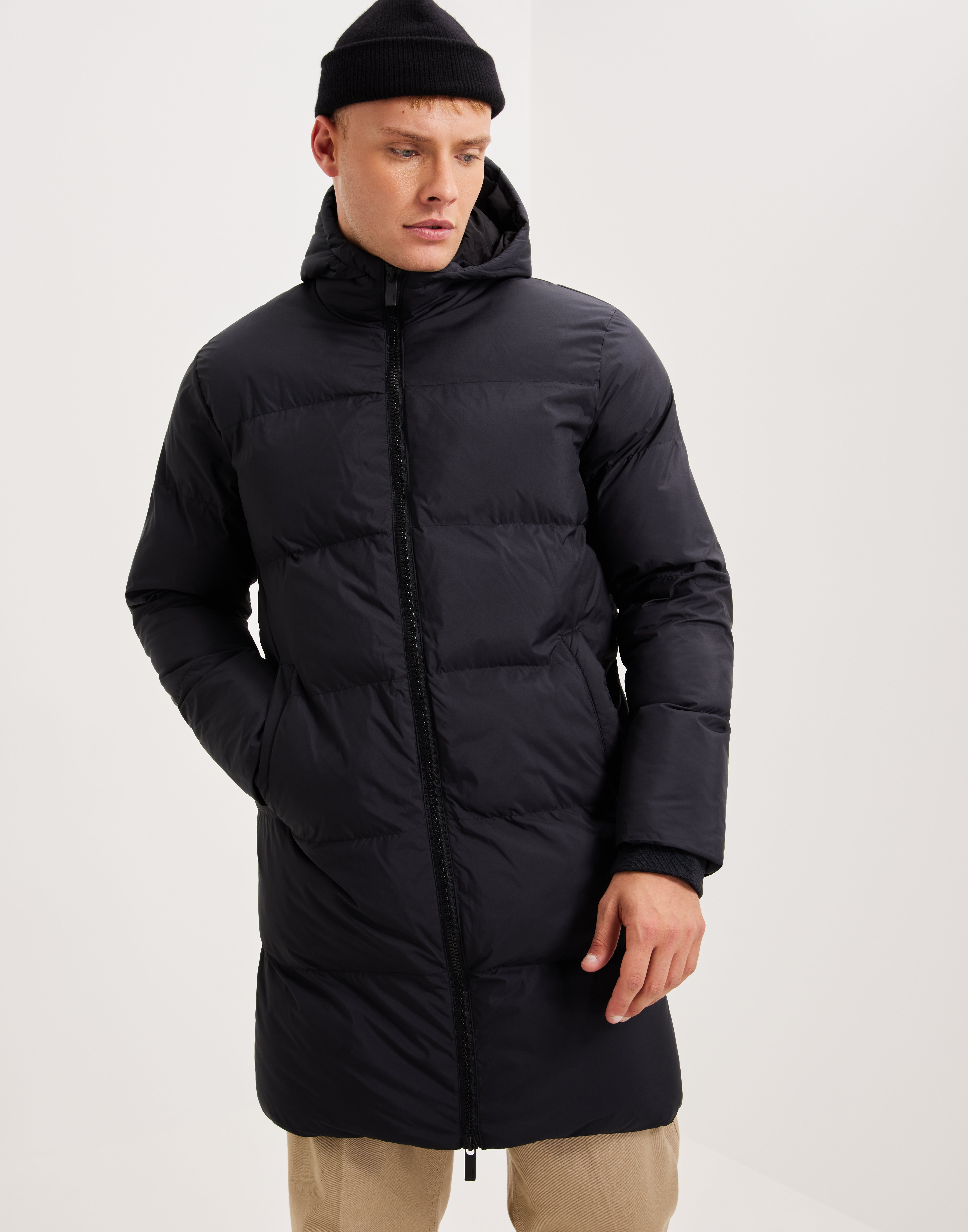 Köp Selected Homme SLHDAVID LONG PUFFER JACKET EX - Black | NLYMAN