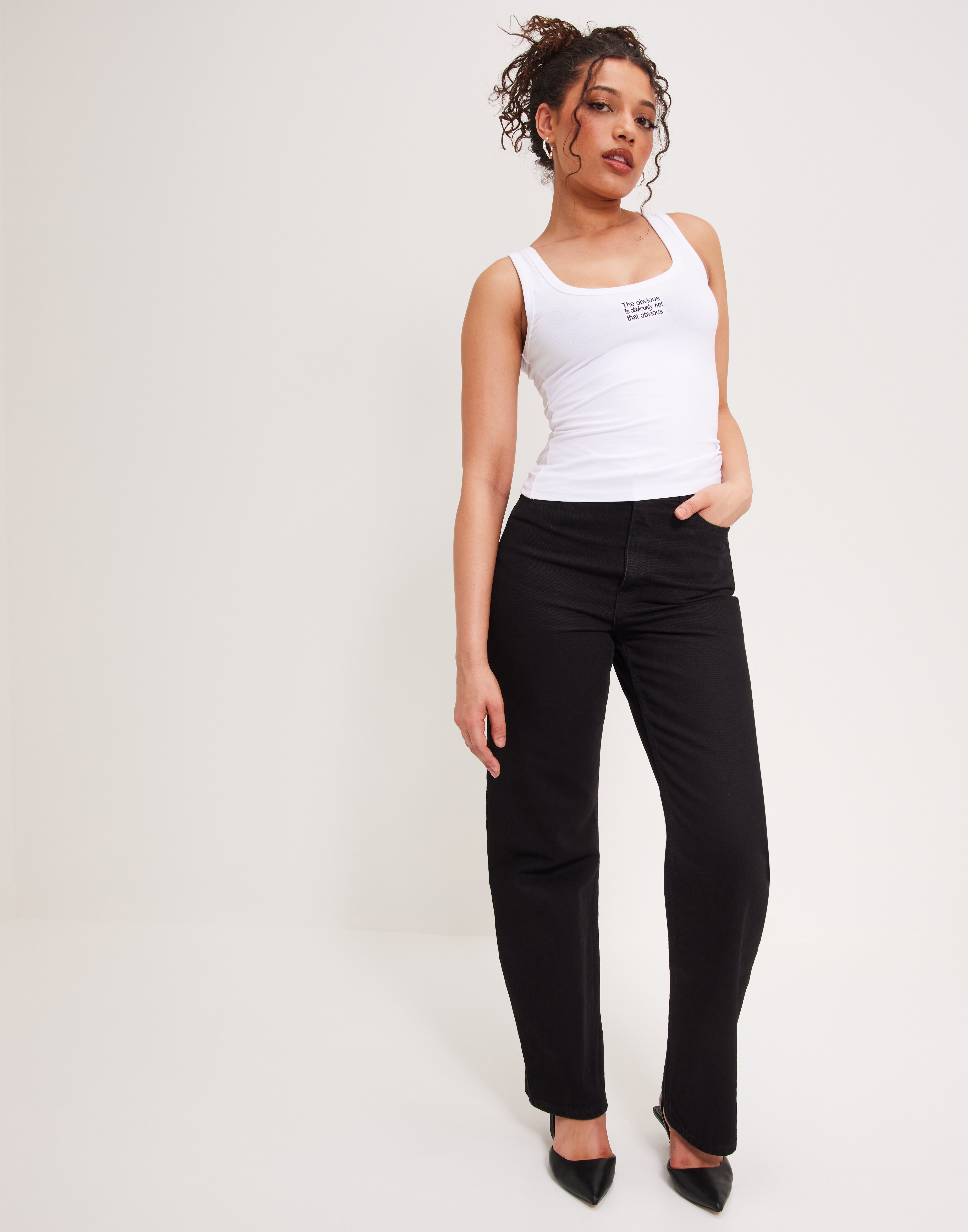 Köp Nelly Womens Day Tank Top - White | Nelly.com