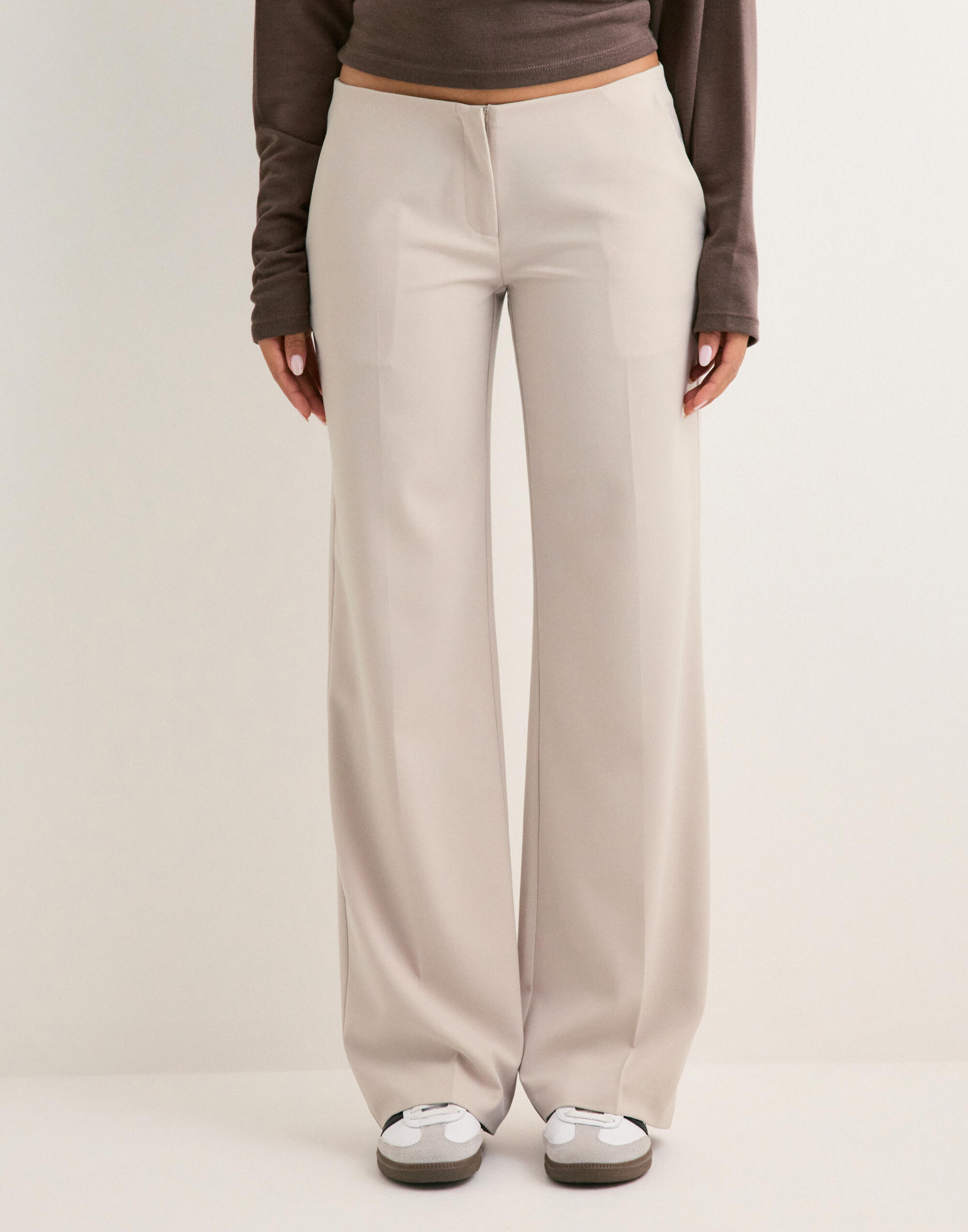 Buy Nelly No Waist Relaxed Suit Pants - Greige | Nelly.com