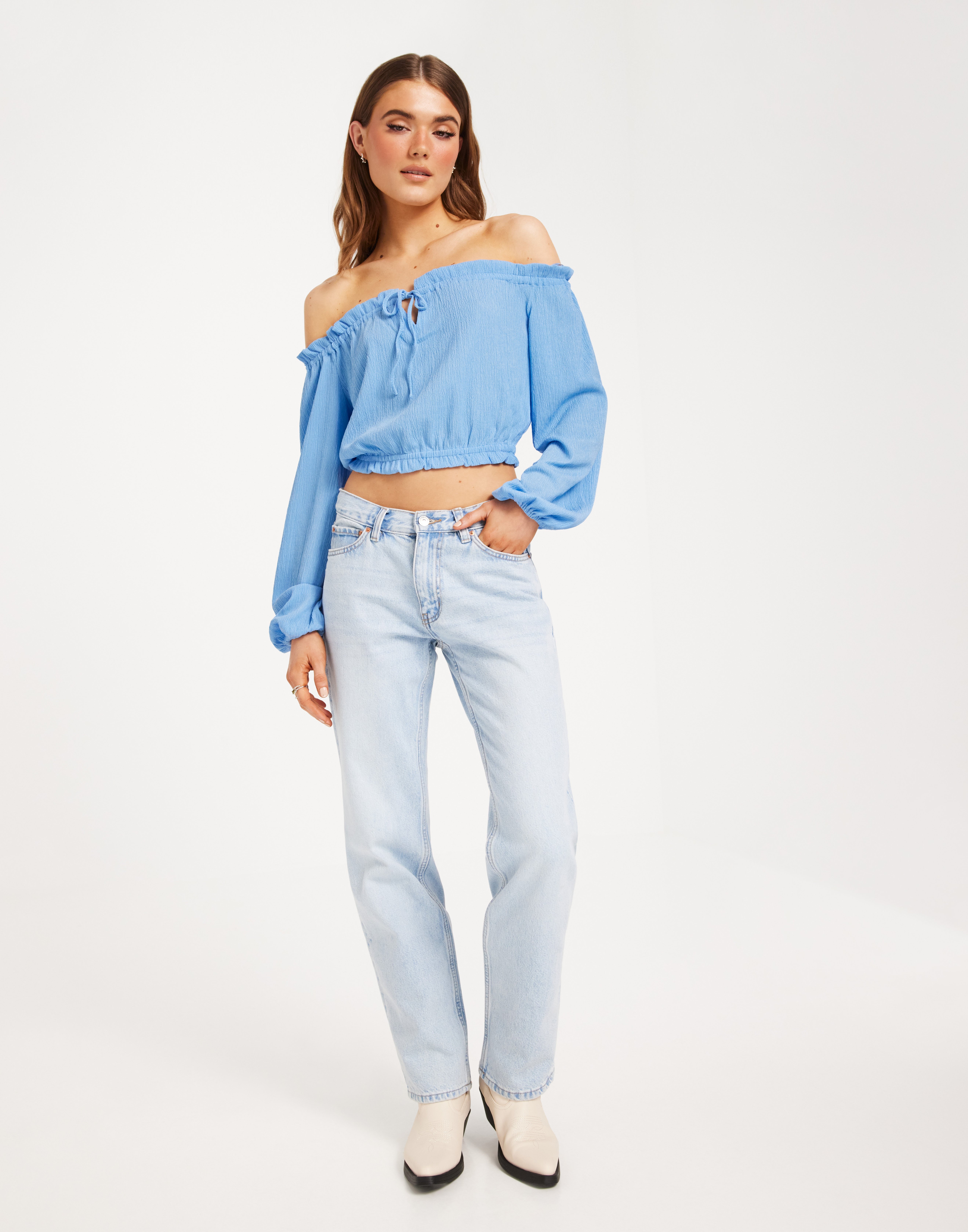 Köp JDY JDYHANNAH BOATNECK JRS TOP - *NY*Little Boy Blue | Nelly.com
