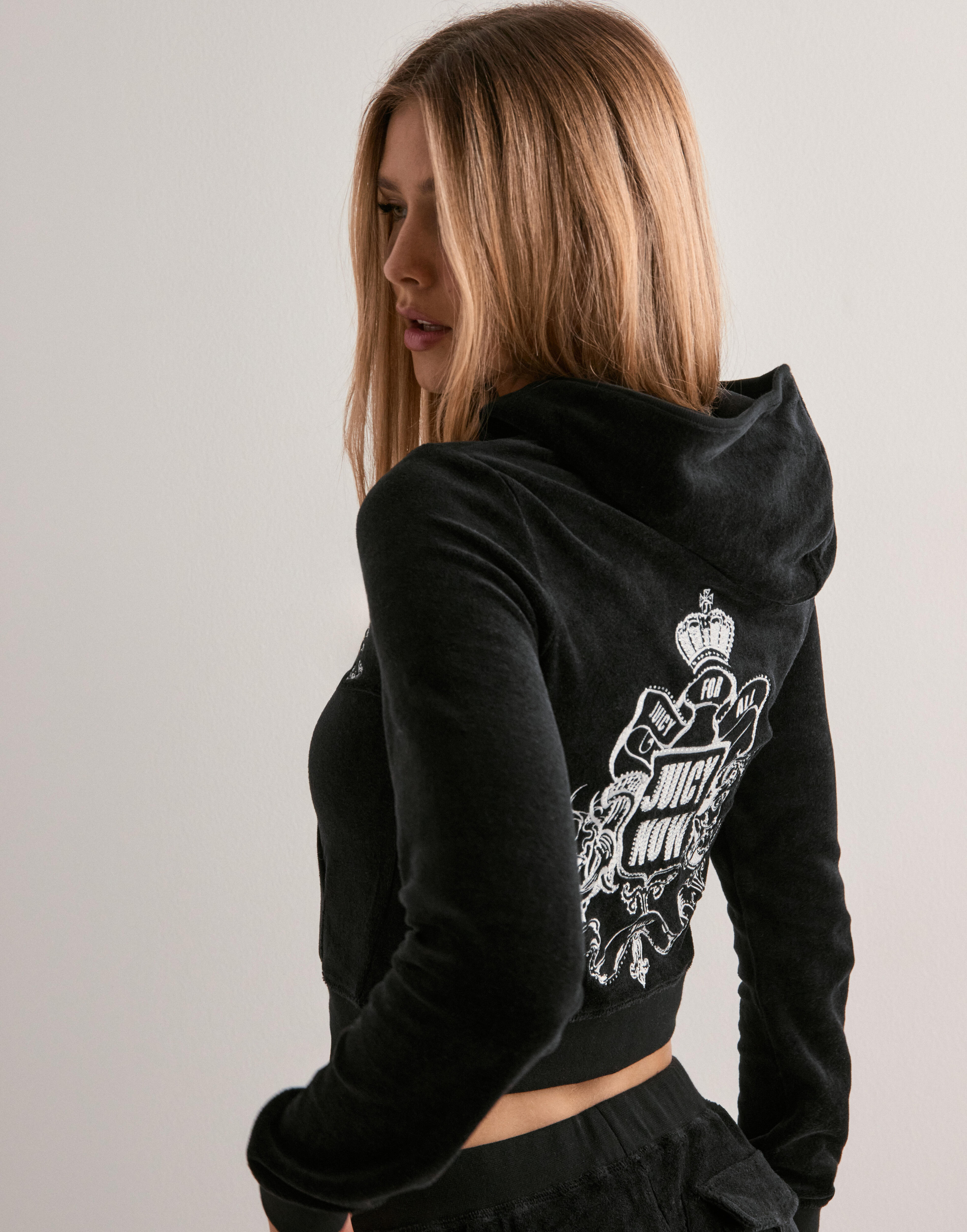 Buy Juicy Couture JUICY NOW ROBYN HOODIE - Black | Nelly.com