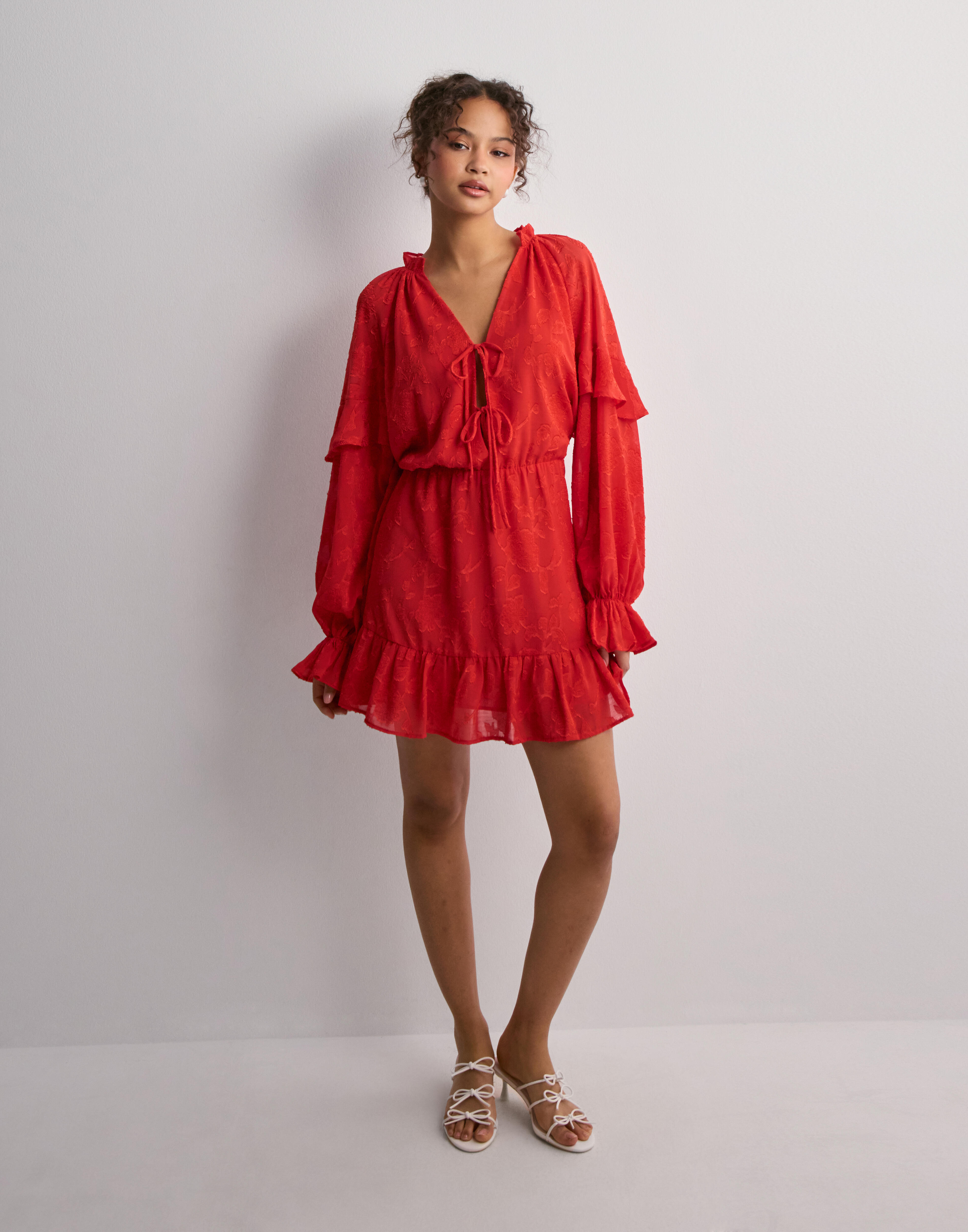 Buy Neo Noir Nelli Burnout Dress - Red | Nelly.com