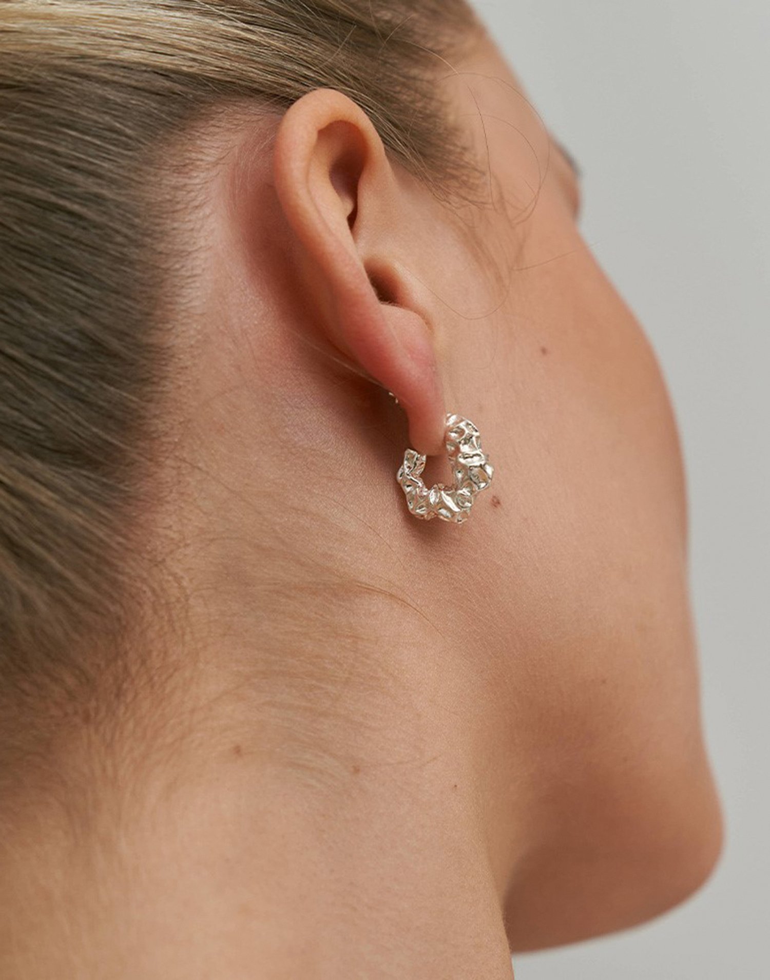 Buy Muli Collection Structured Earrings 18mm - Silver | Nelly.com