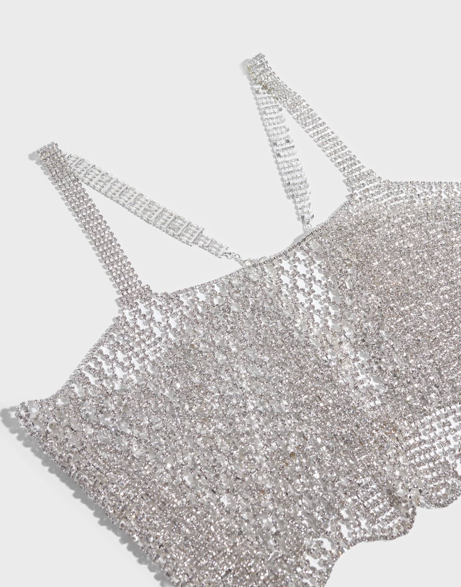 Osta Bluebella Elsa Diamond Lattice Cami - Silver | Nelly.com