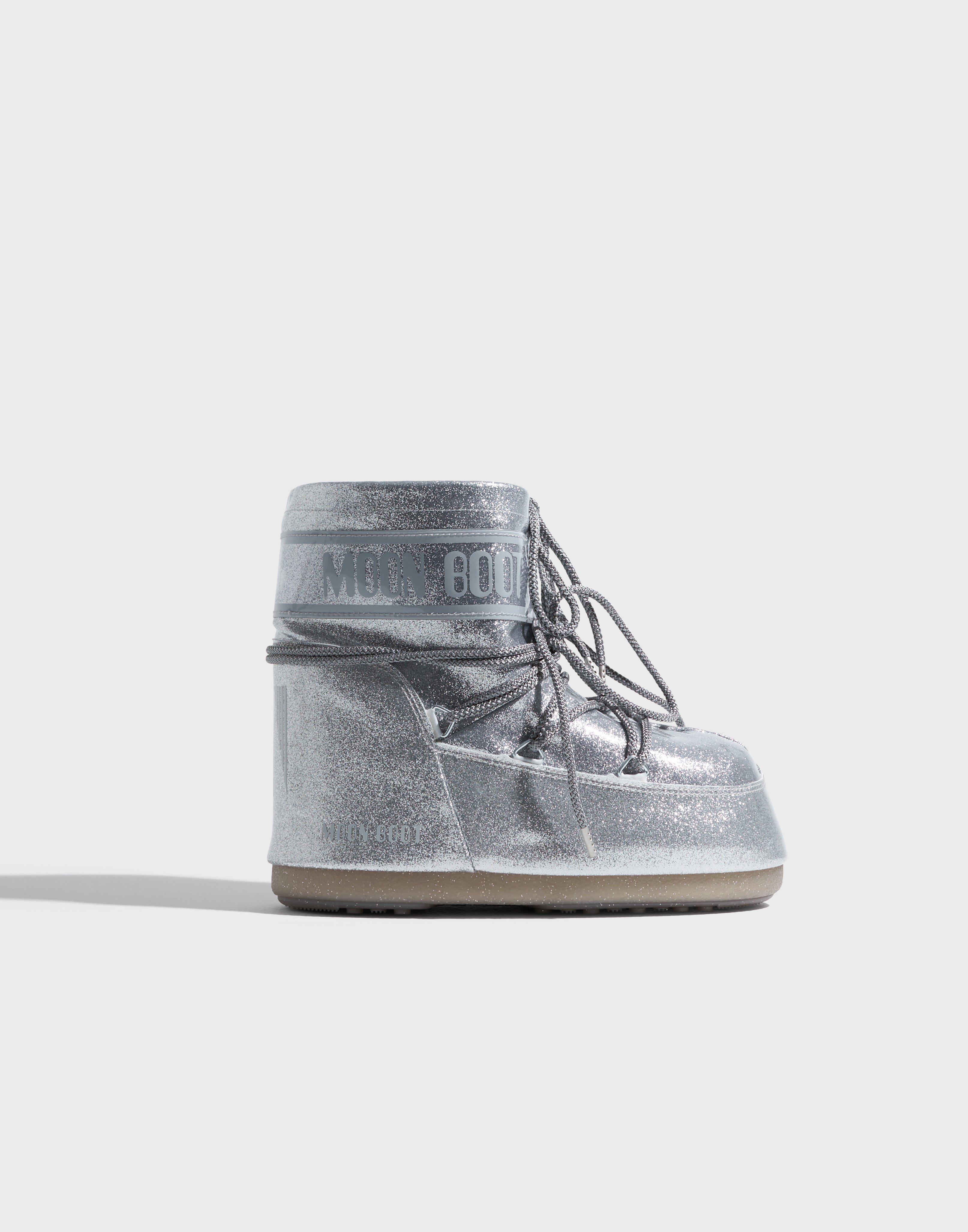 Buy Moon Boot MB ICON LOW GLITTER - Silver | Nelly.com
