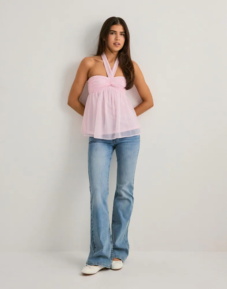 Köp Nelly Dreamy Chiffon Top - Light Pink | Nelly.com