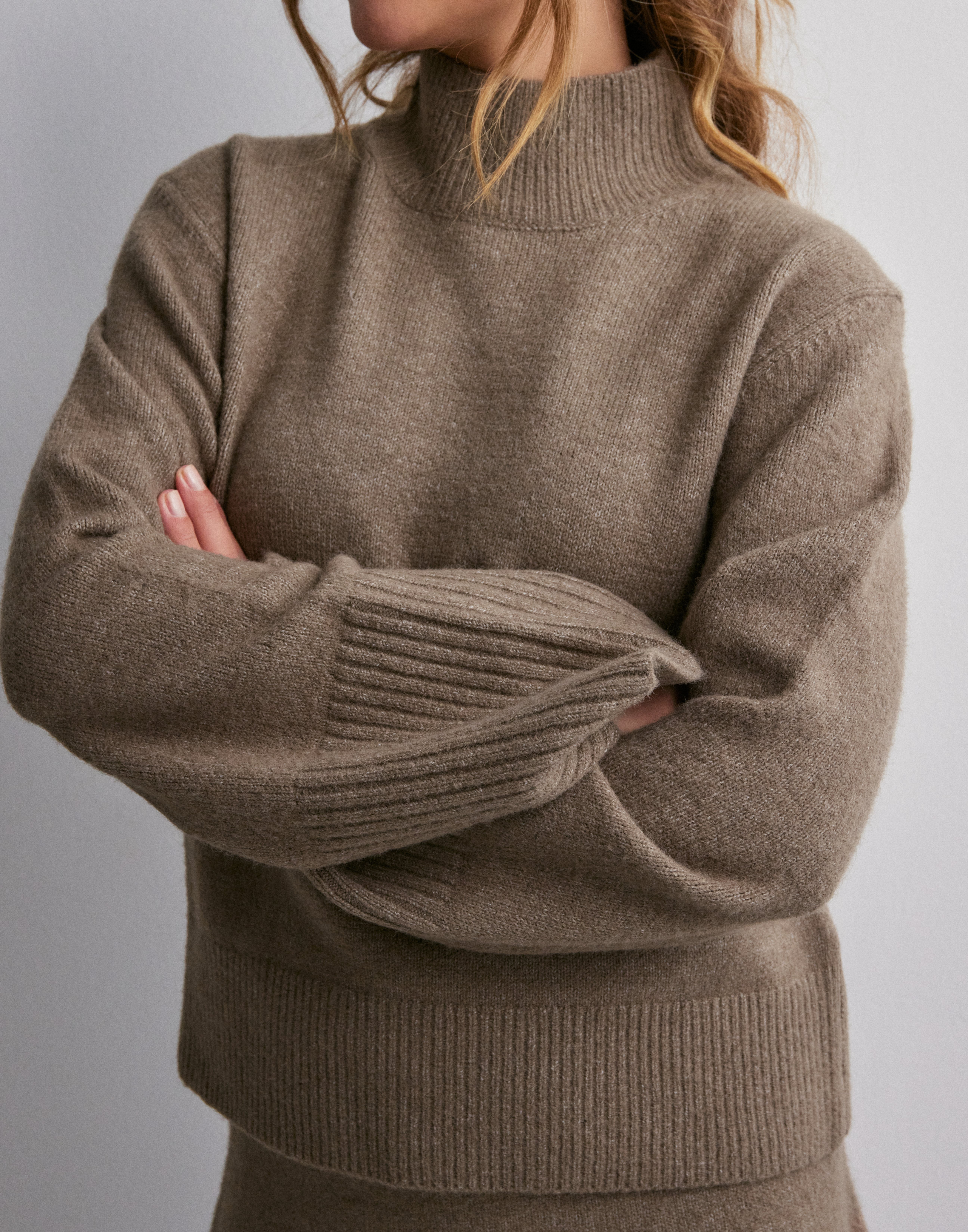Köp Neo Noir Kiara Knit Blouse - Dusty Brown | Nelly.com