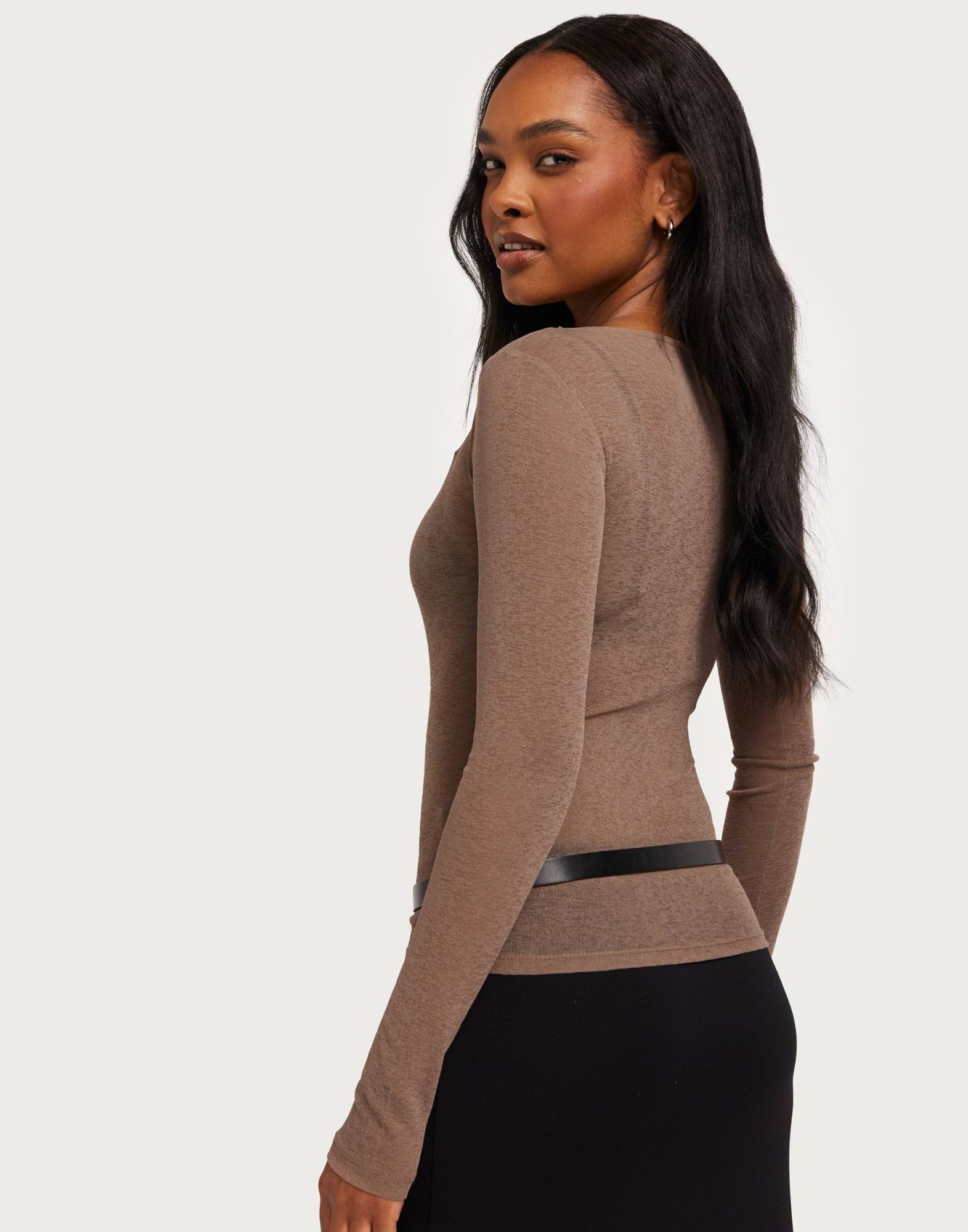 Buy Nelly Sheer Base Top - Nougat | Nelly.com