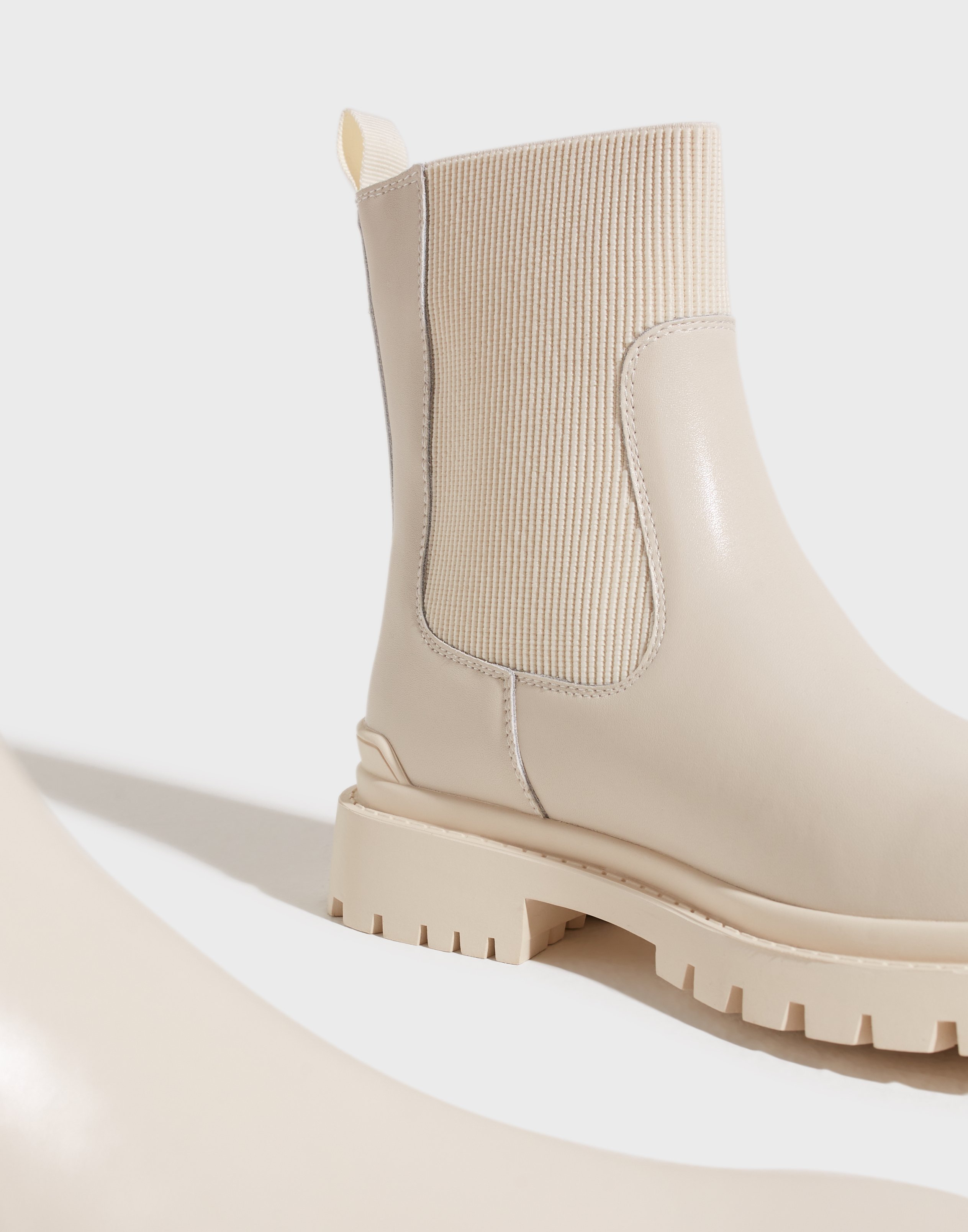 Buy Duffy Upper Leather Boots - Beige | Nelly.com