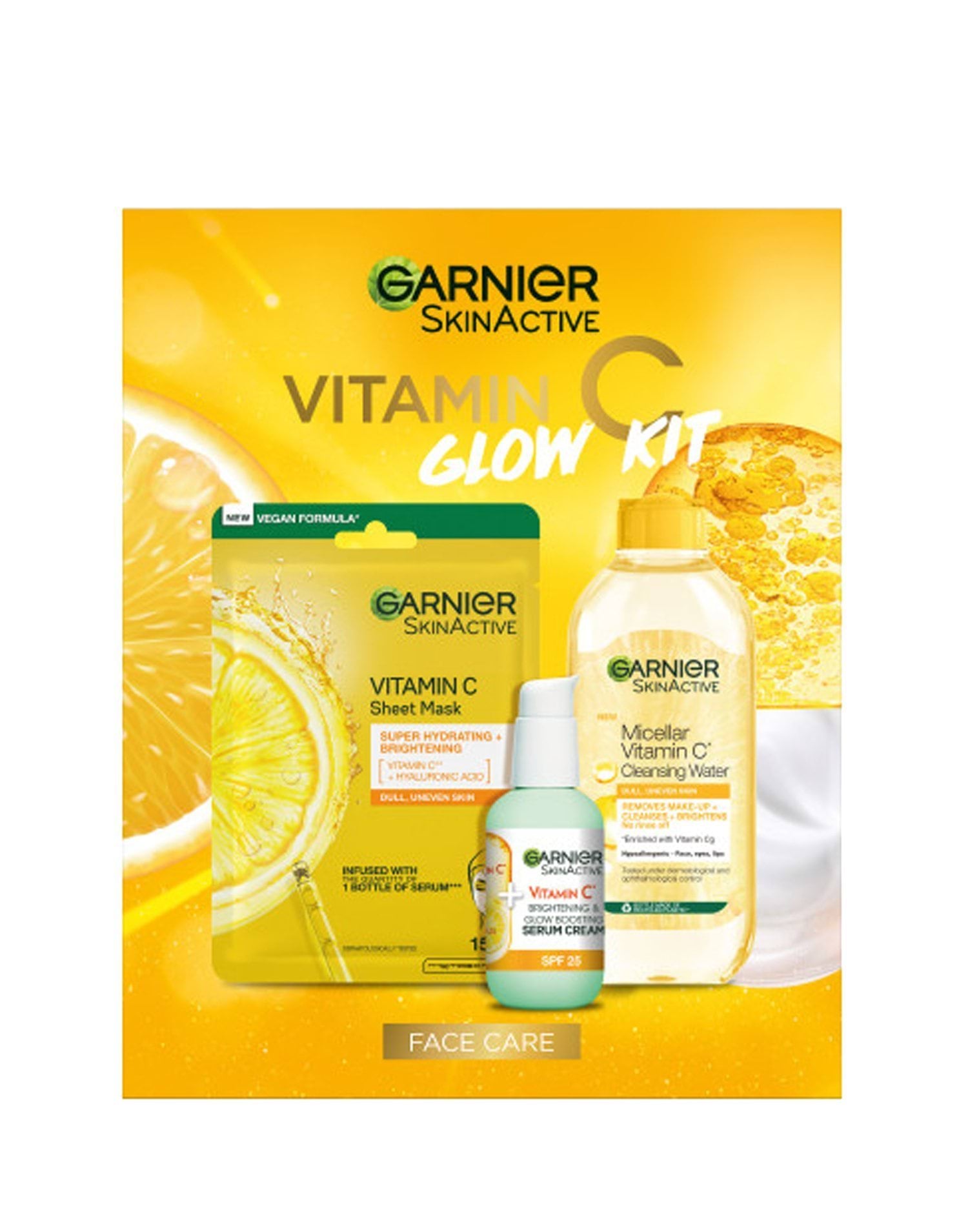 Buy Garnier Garnier Skin Active Vitamin C Glow Kit gift set ...