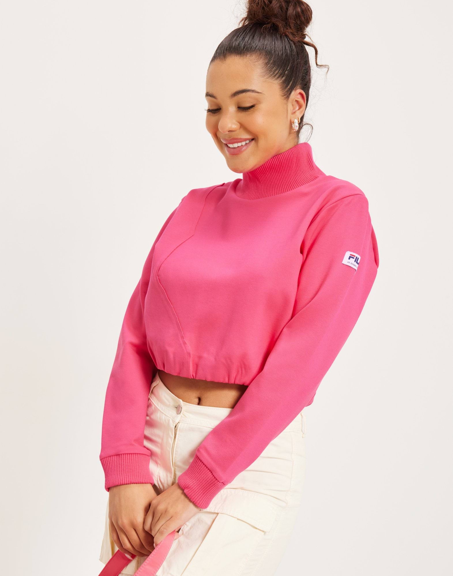 Buy Fila TIRANA cropped turtle neck sweat - Teaberry | Nelly.com